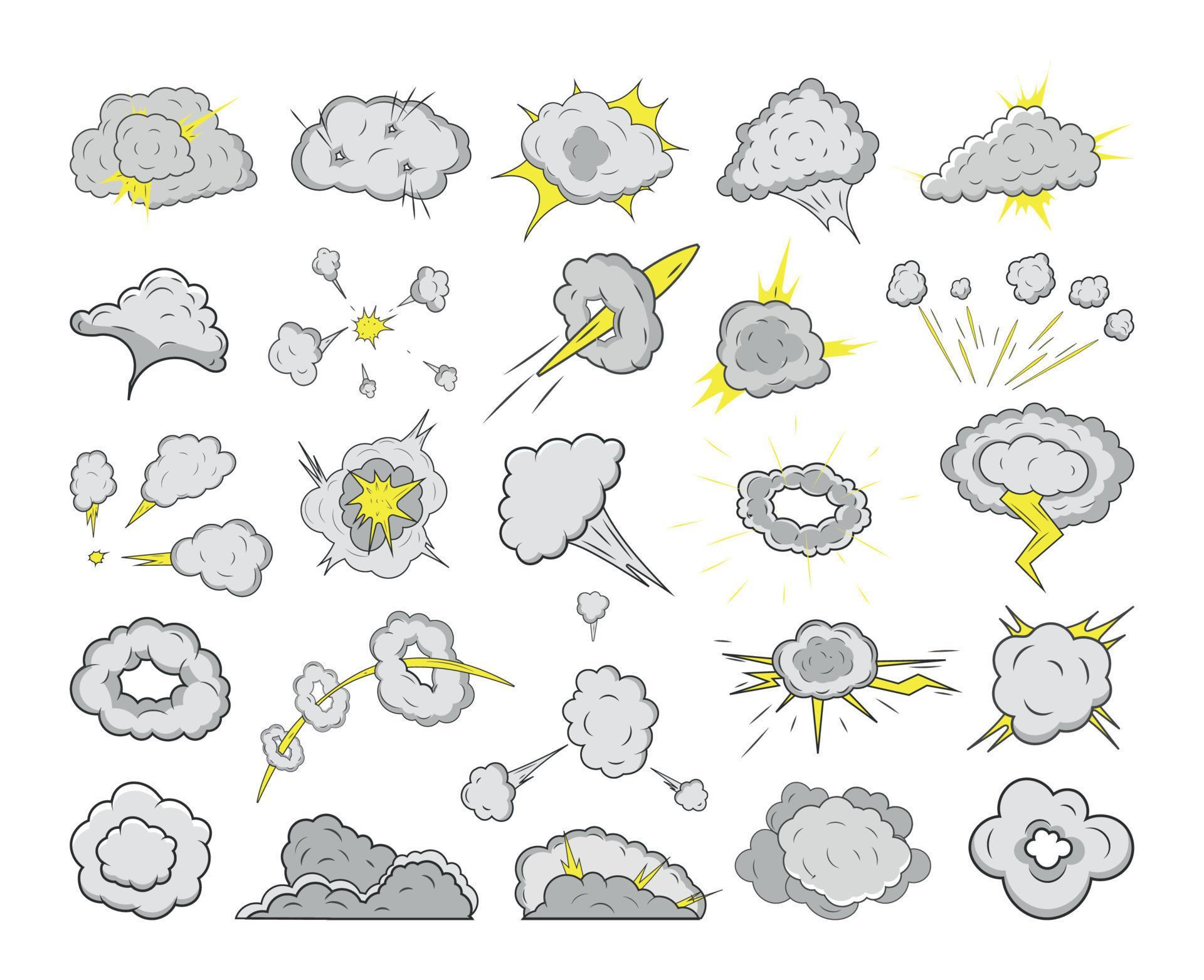 Comic Cloud Set 9640389 Vector Art at Vecteezy