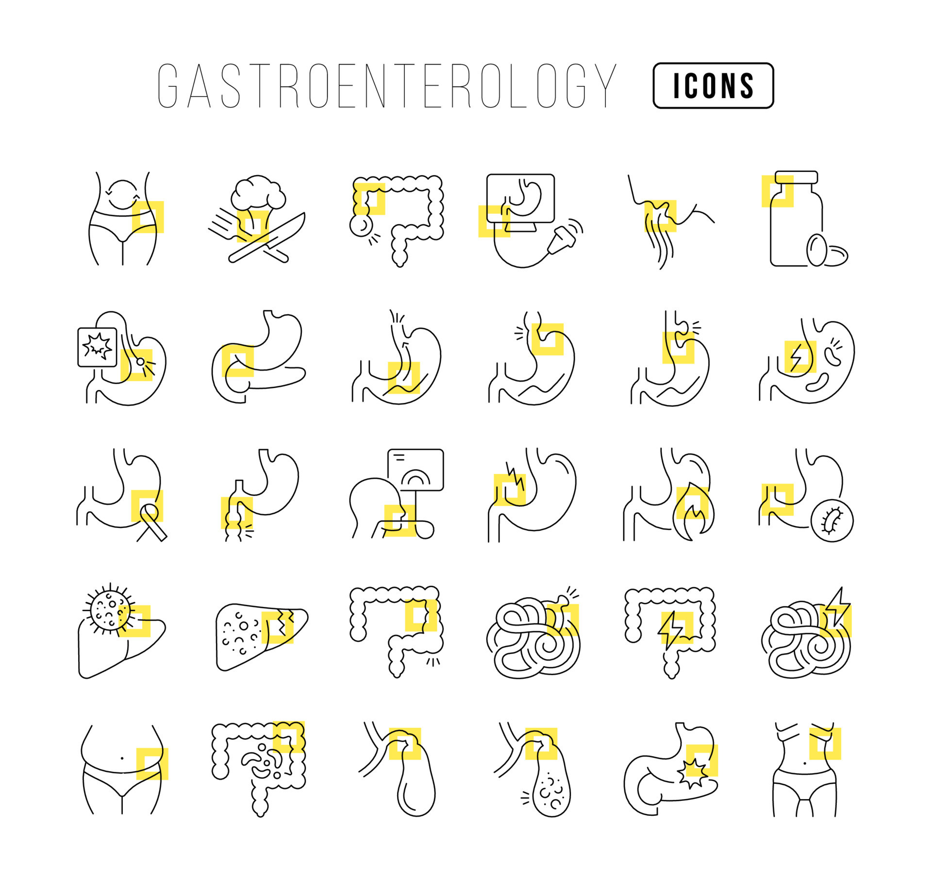 conjunto de iconos lineales de gastroenterología 9641319 Vector en Vecteezy conjunto de iconos lineales de gastroenterología 9641319 Vector en Vecteezy