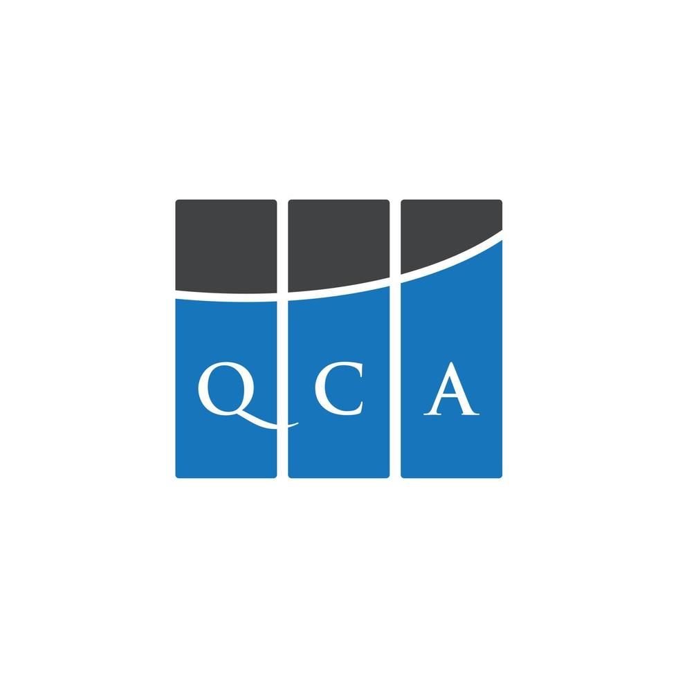 diseño de letras qca. Diseño de logotipo de letras qca sobre fondo blanco. concepto de logotipo ...