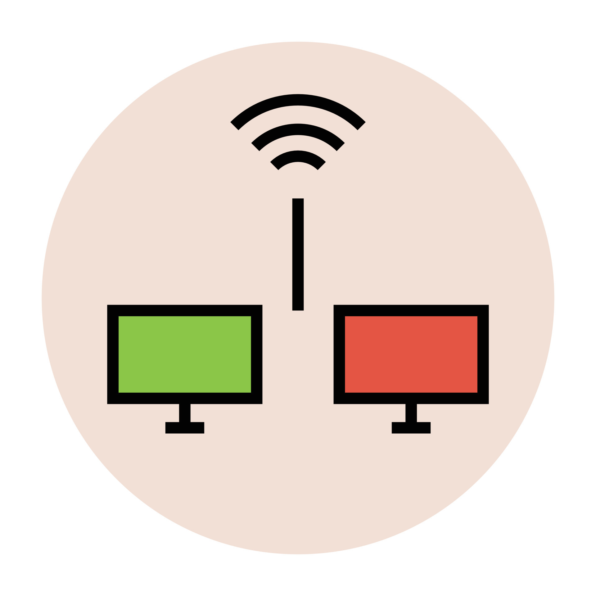 Trendy Wireless Connection 9642729 Vector Art At Vecteezy