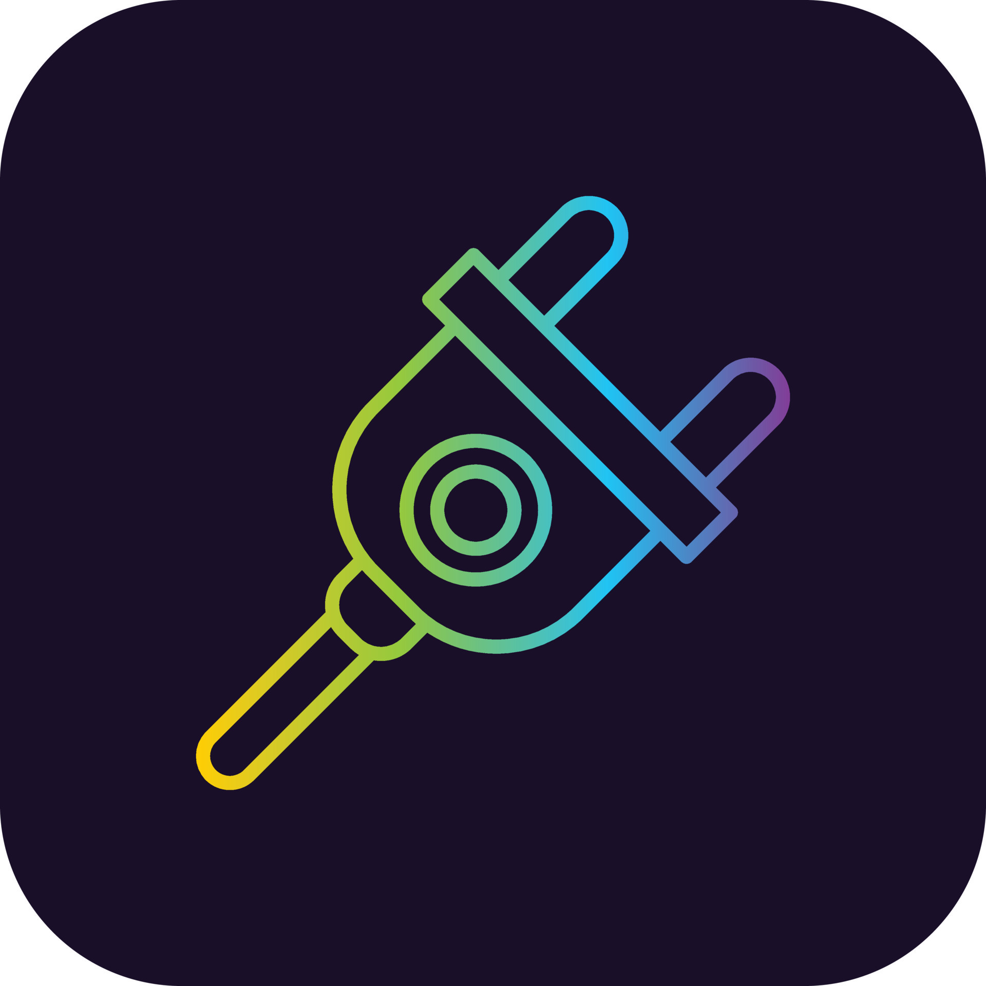 Plug Gradient Icon 9643607 Vector Art at Vecteezy