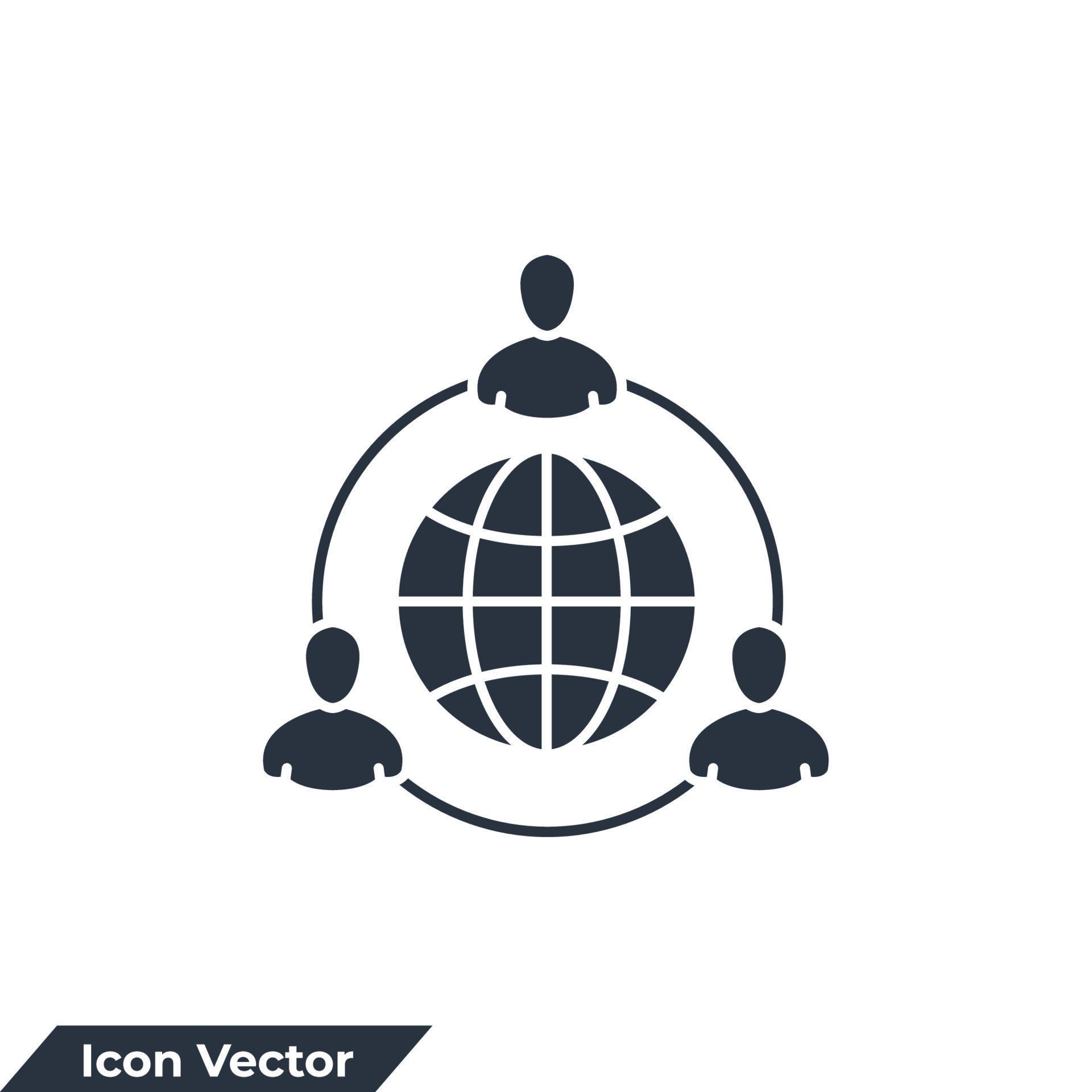 outsource icon logo vector illustration. Outsourcing symbol template for graphic and web design ...