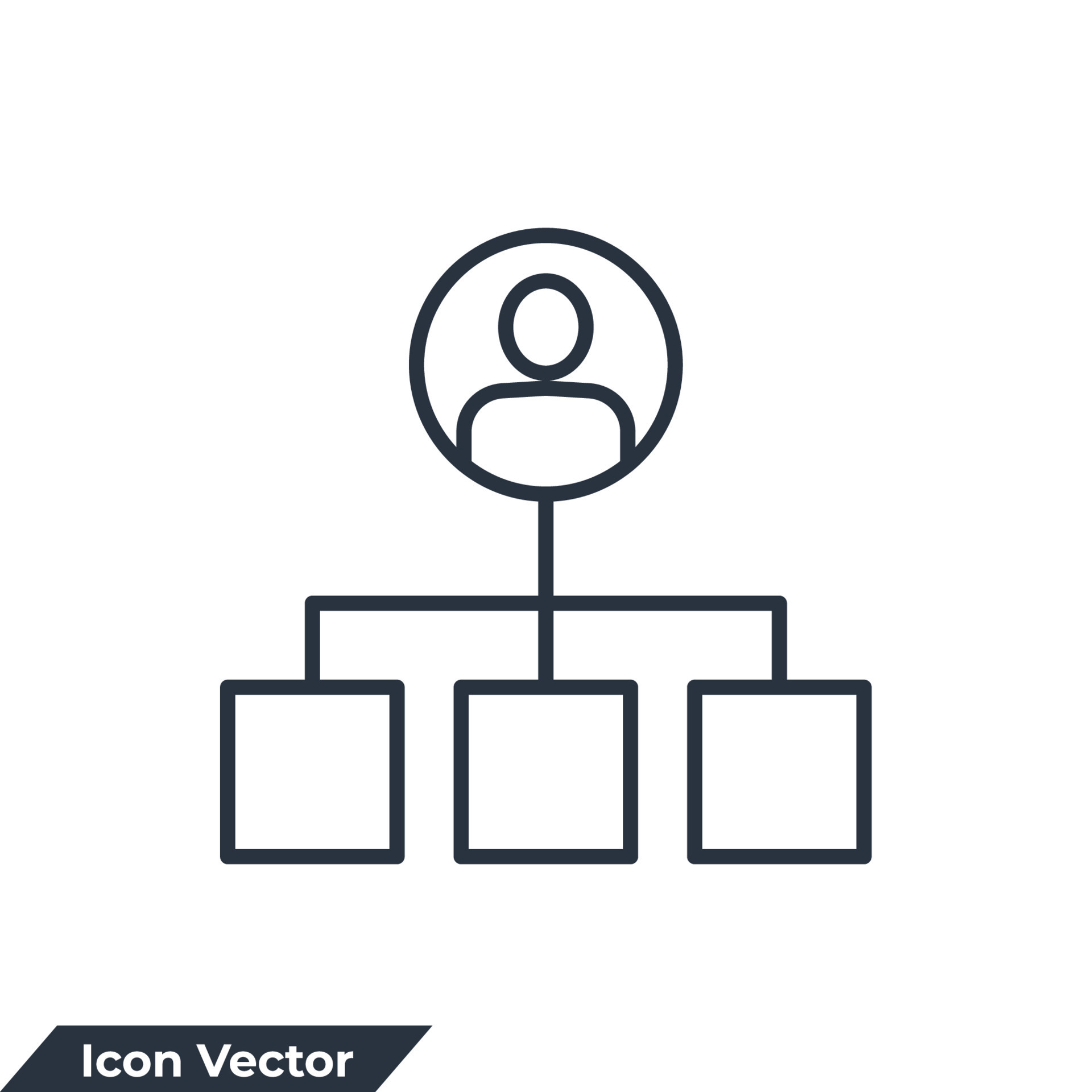 Structure Icon Logo Vector Illustration Hierarchy Symbol Template For Graphic And Web Design