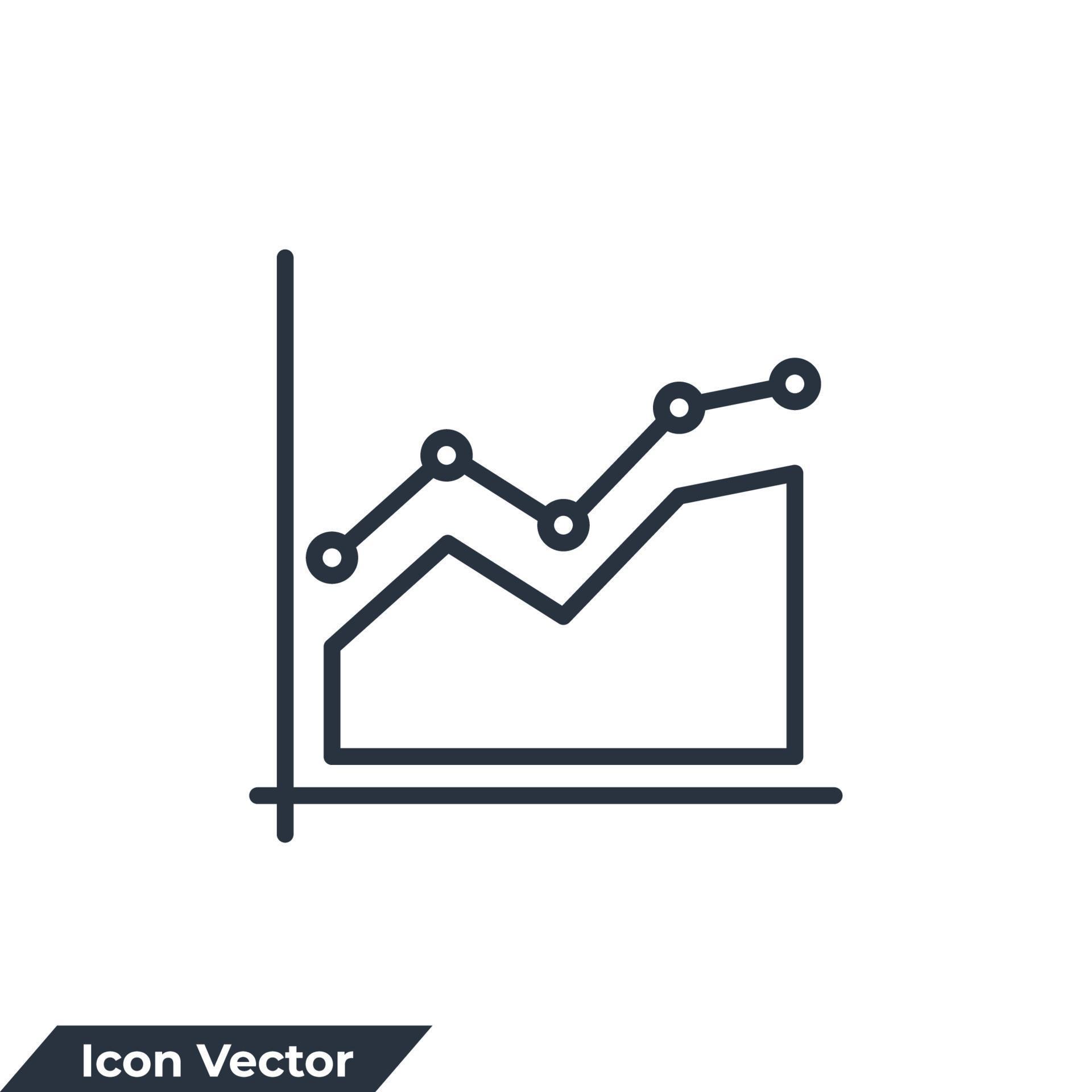 graph icon logo vector illustration. diagram symbol template for graphic and web design ...