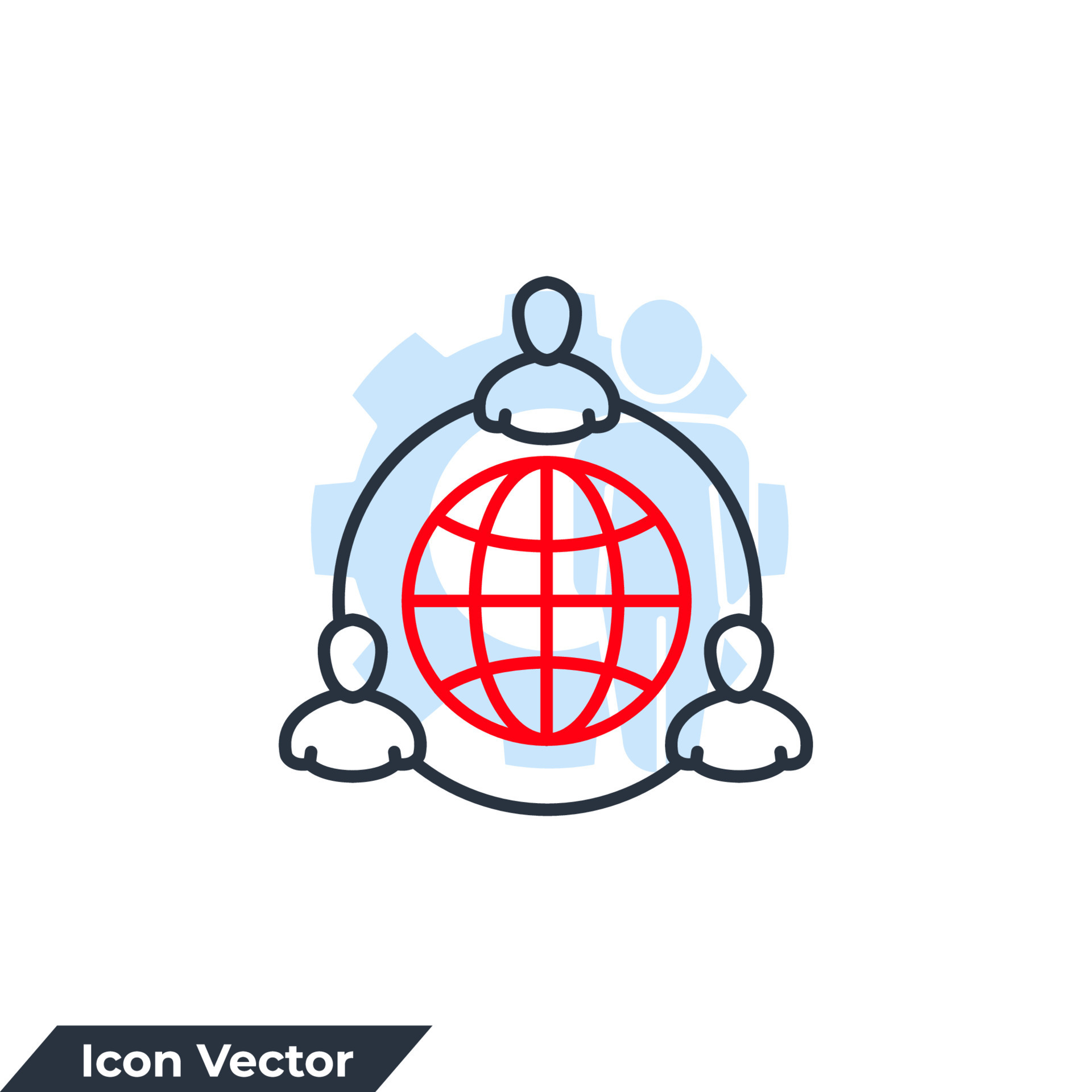 Outsource Icon Logo Vector Illustration Outsourcing Symbol Template For Graphic And Web Design