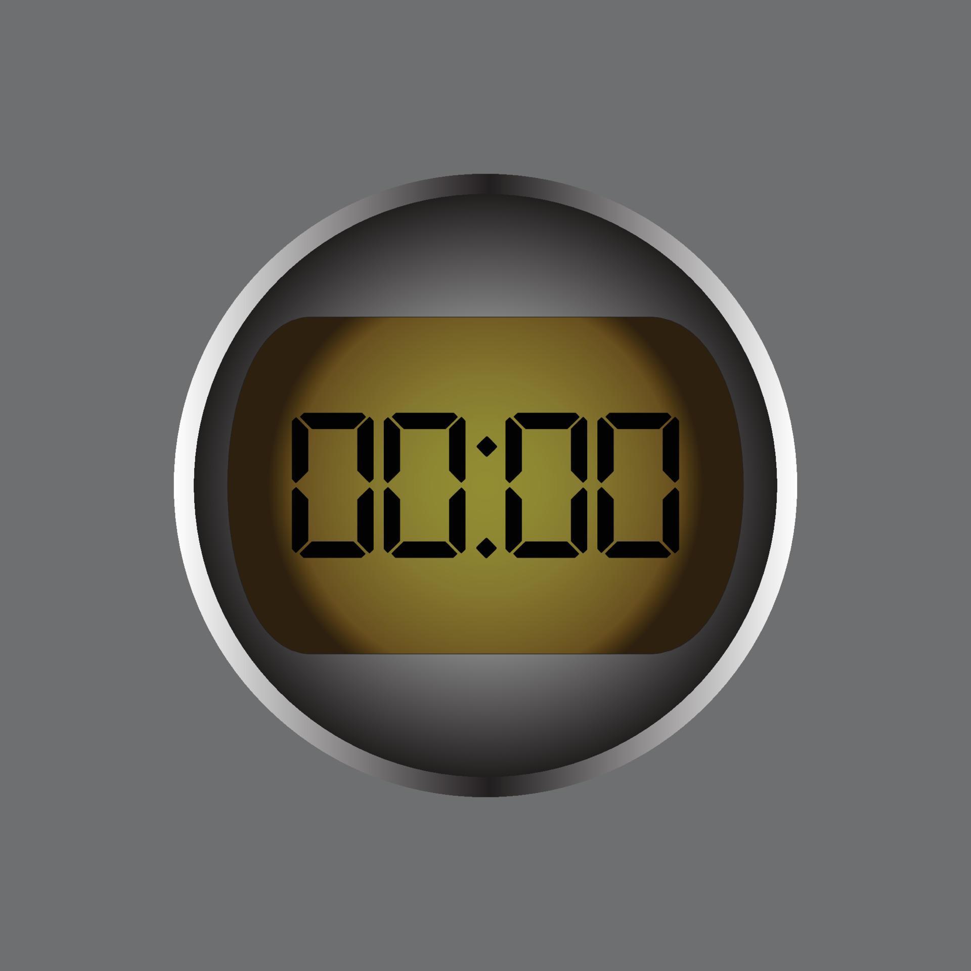 digital timer or digital clock vector illustration 9645584 Vector Art ...