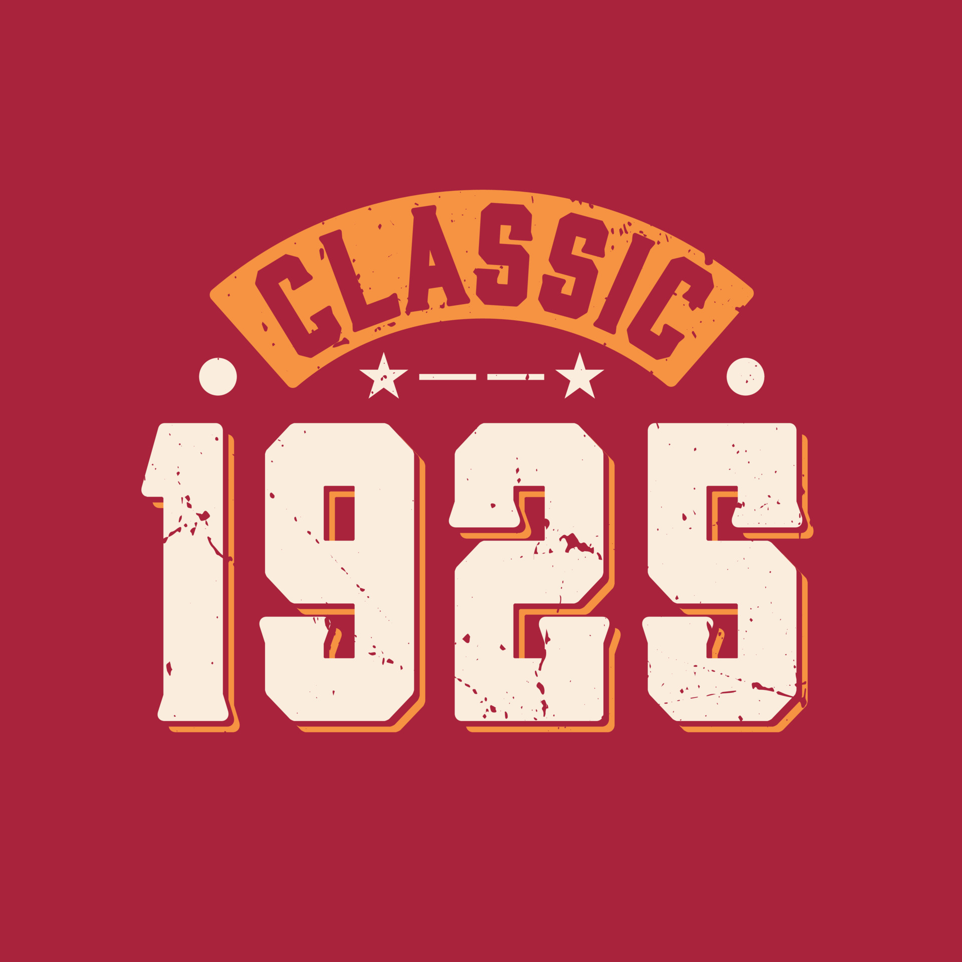 Classic 1925. 1925 Vintage Retro Birthday 9646398 Vector Art at Vecteezy