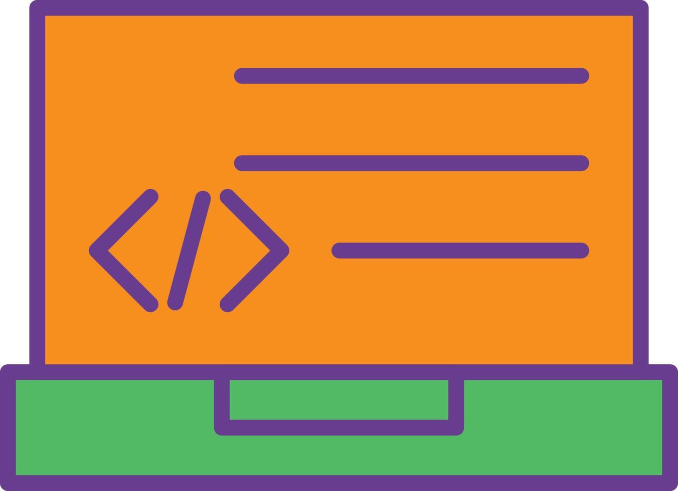 Programming Line Filled Two Color 9646962 Vector Art at Vecteezy