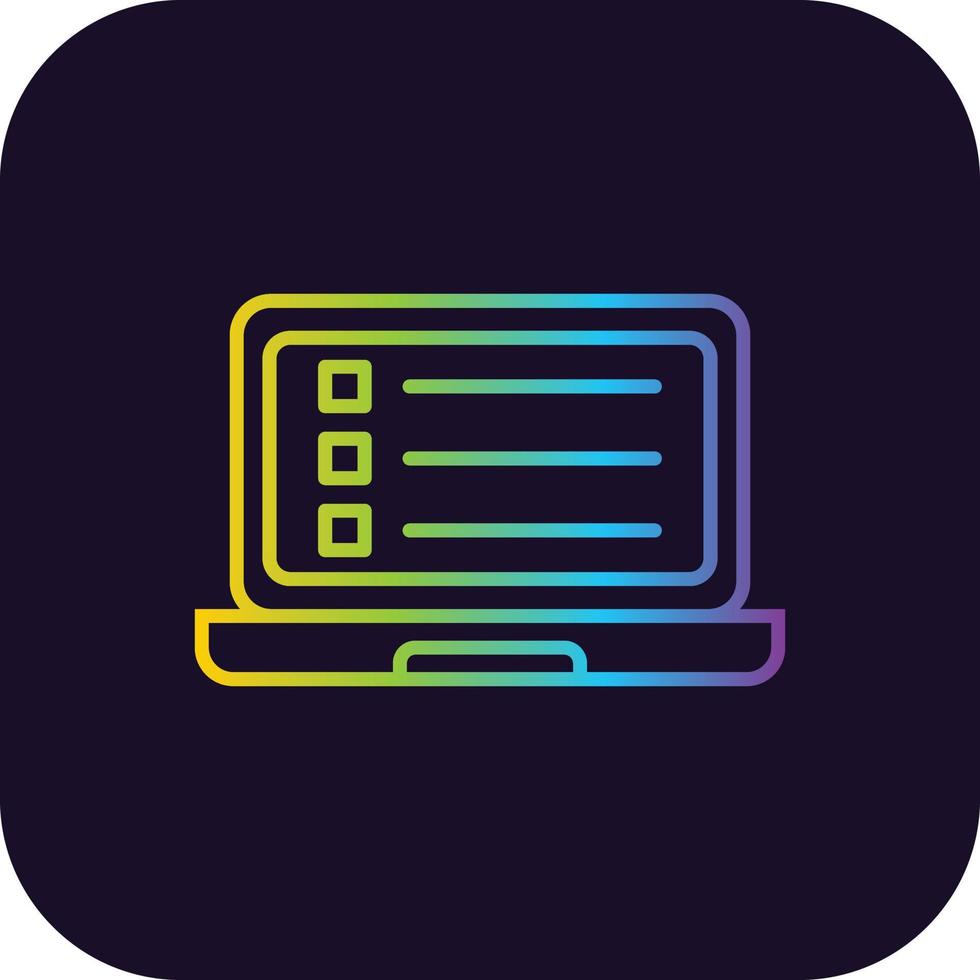 Laptop Gradient Icon 9646972 Vector Art at Vecteezy