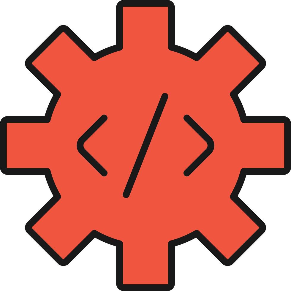 Programming Line Filled 9648029 Vector Art at Vecteezy