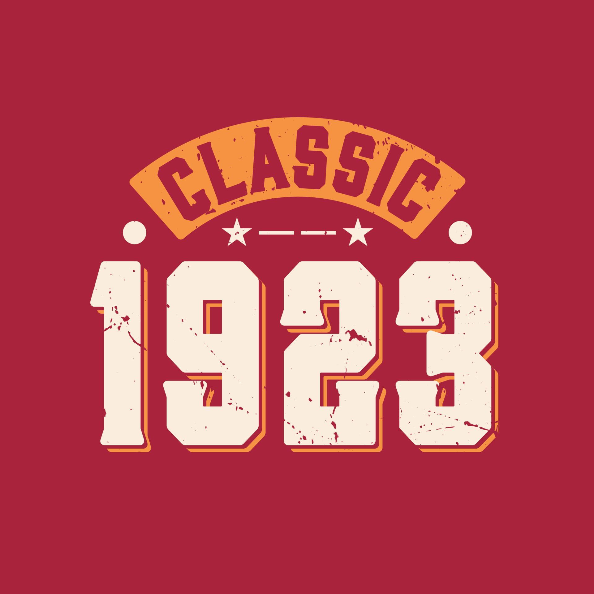 Classic 1923. 1923 Vintage Retro Birthday 9648886 Vector Art at Vecteezy