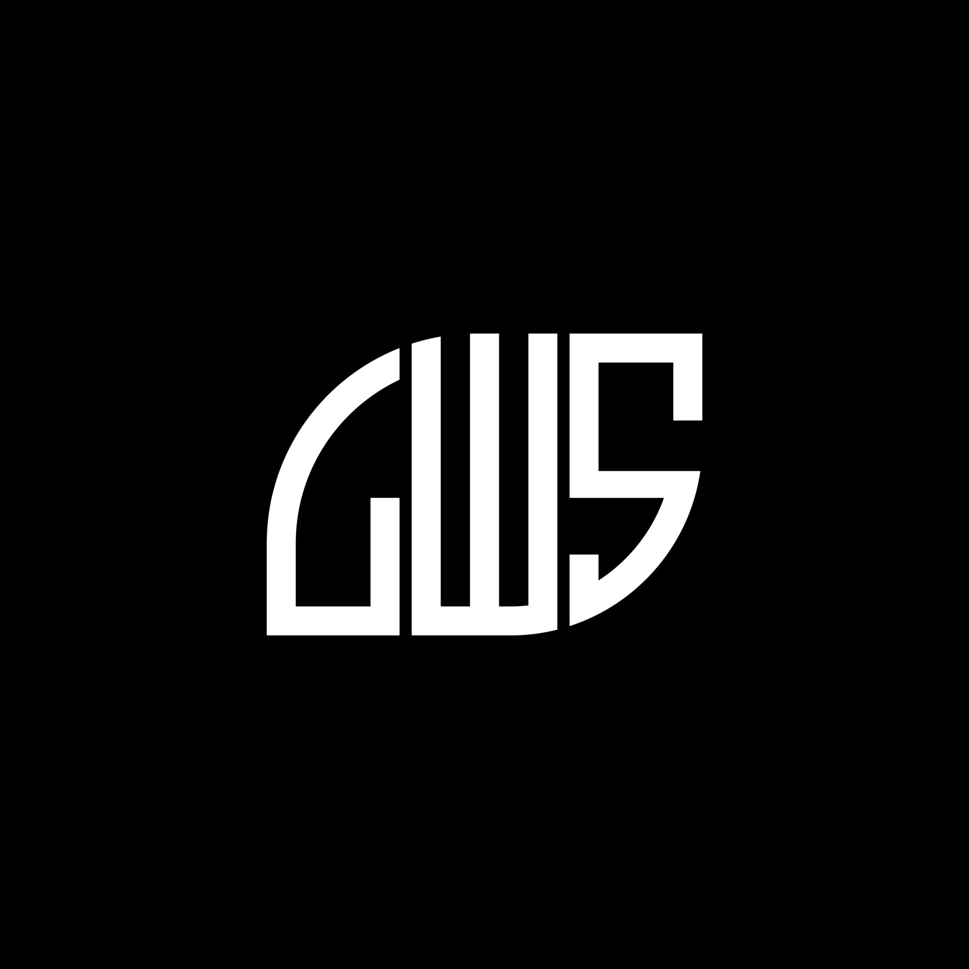 LWS letter logo design on black background. LWS creative initials ... LWS letter logo design on black background. LWS creative initials ...