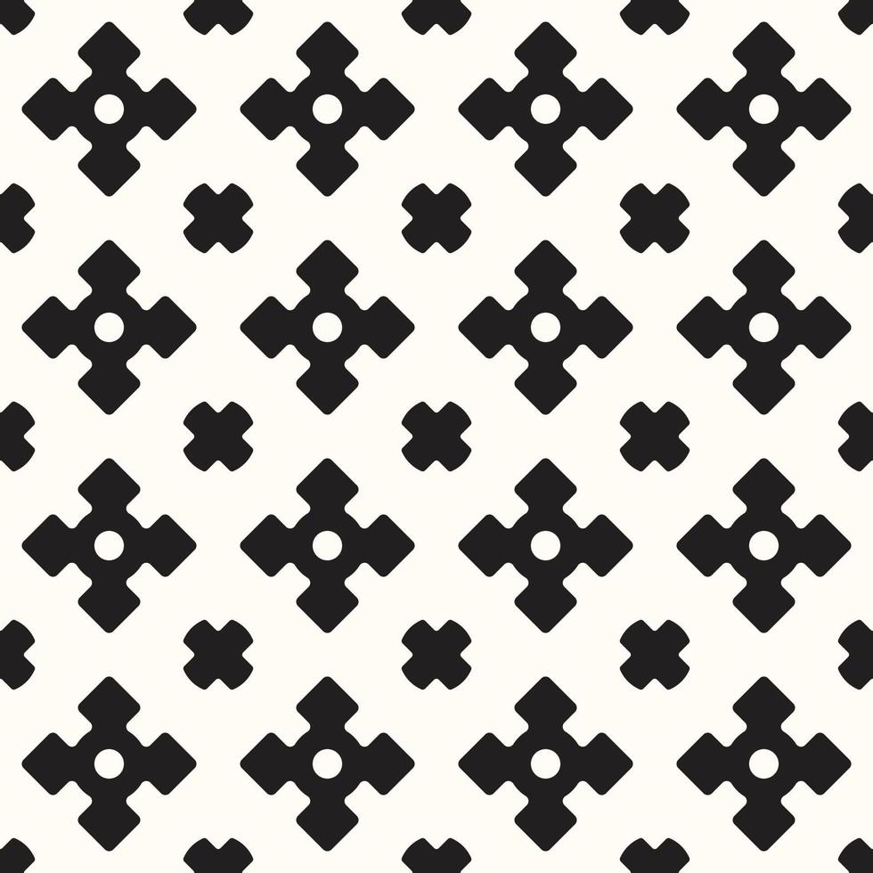 Vector Geometric Seamless Monochrome Pattern 9649902 Vector Art At Vecteezy