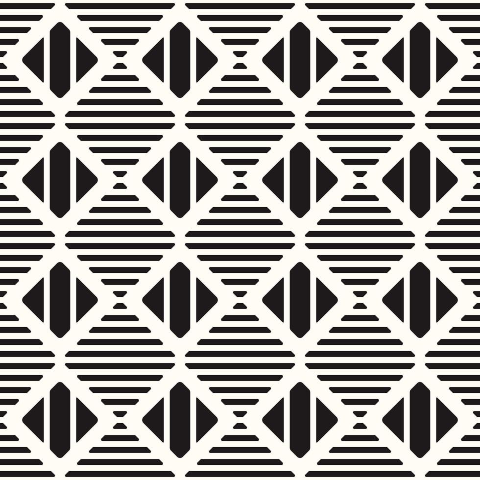 Vector Geometric Seamless Monochrome Pattern 9649910 Vector Art At Vecteezy