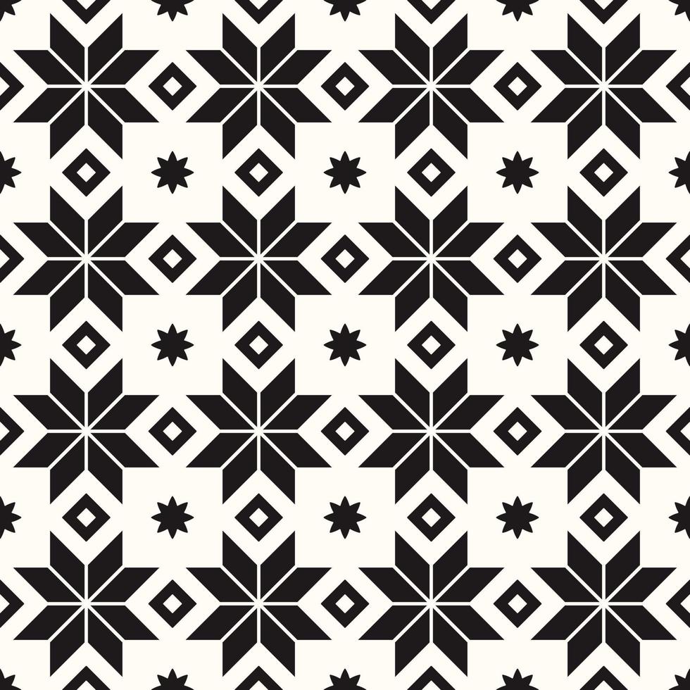 Vector Geometric Seamless Monochrome Pattern 9649926 Vector Art At Vecteezy