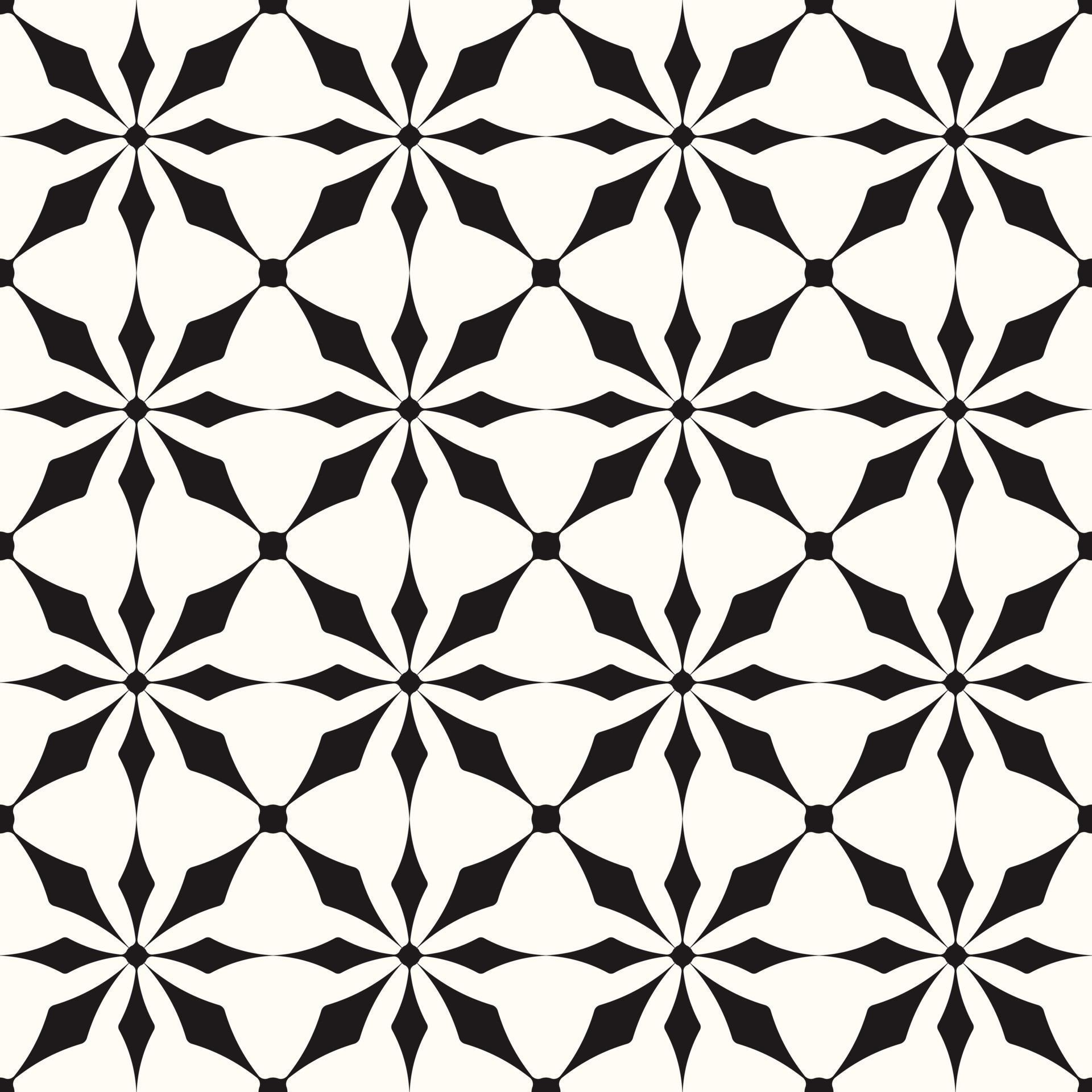 Vector Geometric Abstract Seamless Monochrome Pattern Texture Background 9649936 Vector Art At