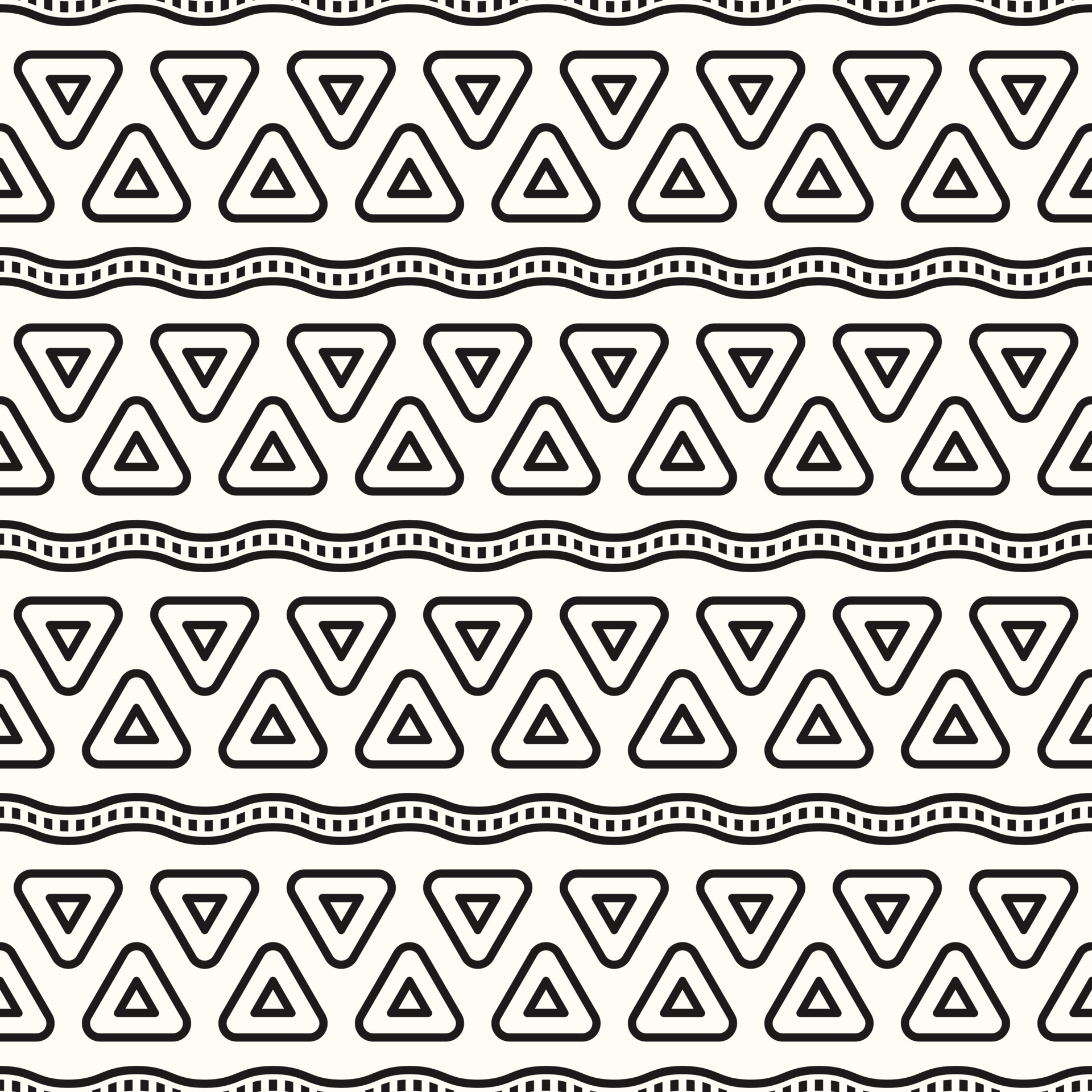 Vector Geometric Abstract Seamless Monochrome Pattern Texture Background 9649939 Vector Art At