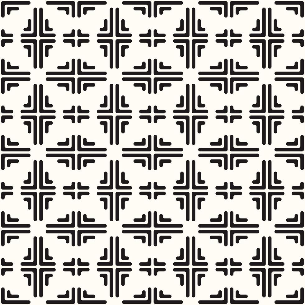Vector Geometric Abstract Seamless Monochrome Pattern Texture