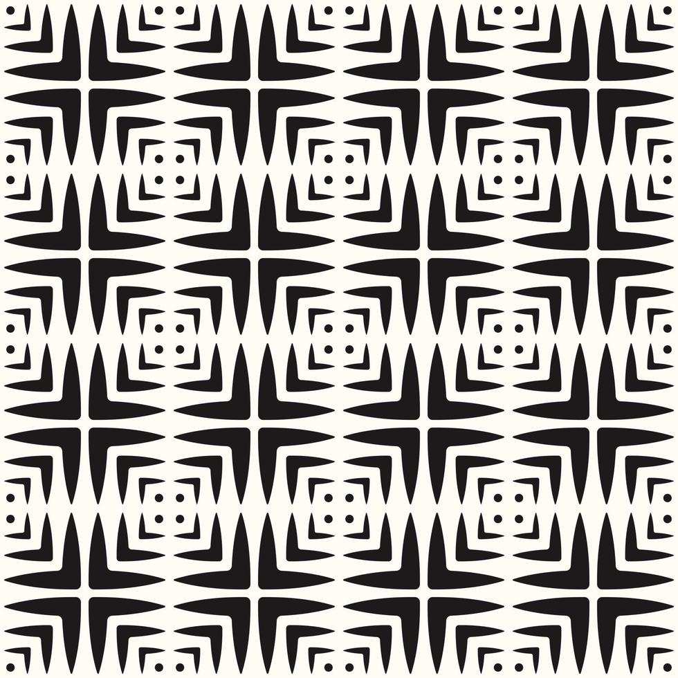 Vector Geometric Abstract Seamless Monochrome Pattern Texture