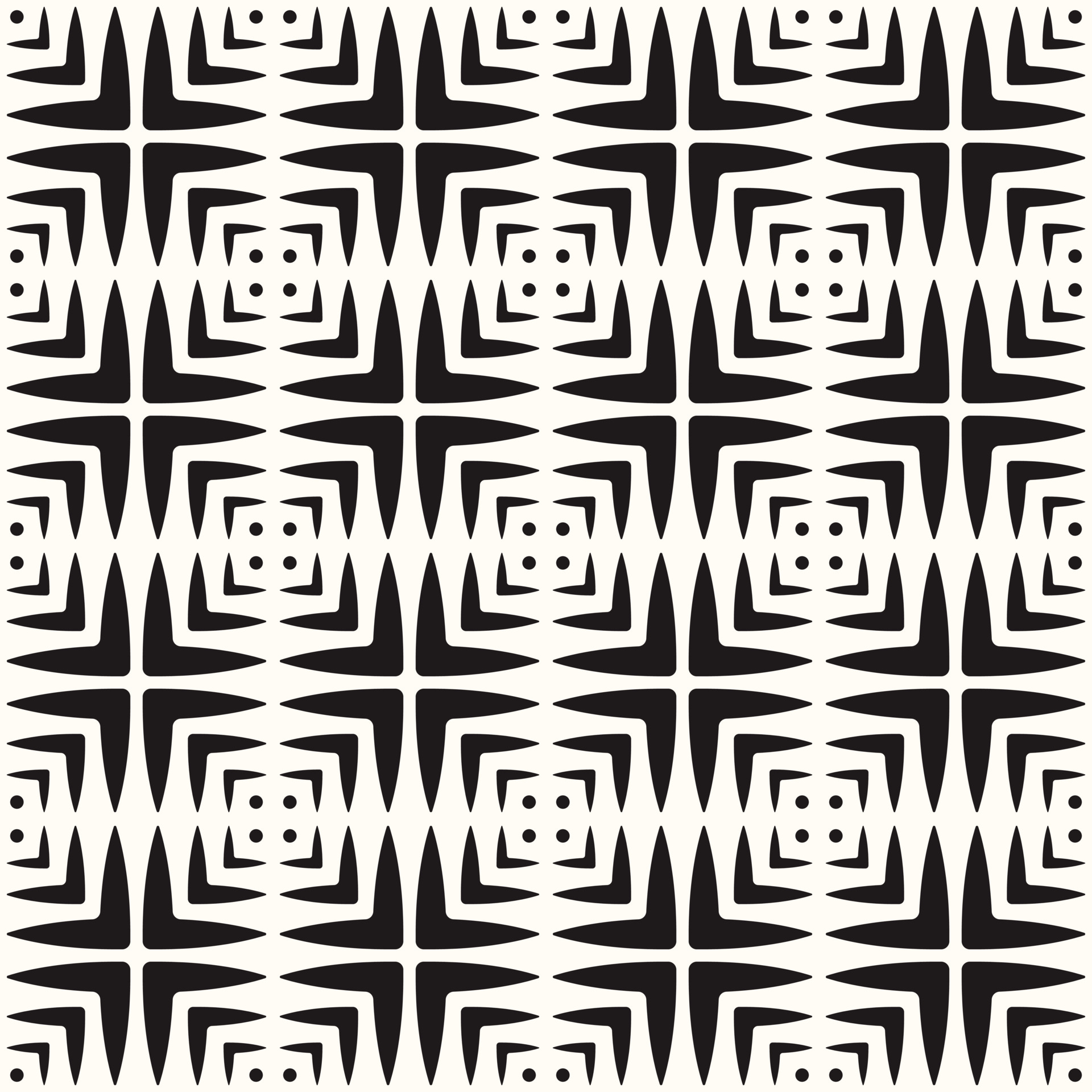 Vector Geometric Abstract Seamless Monochrome Pattern Texture