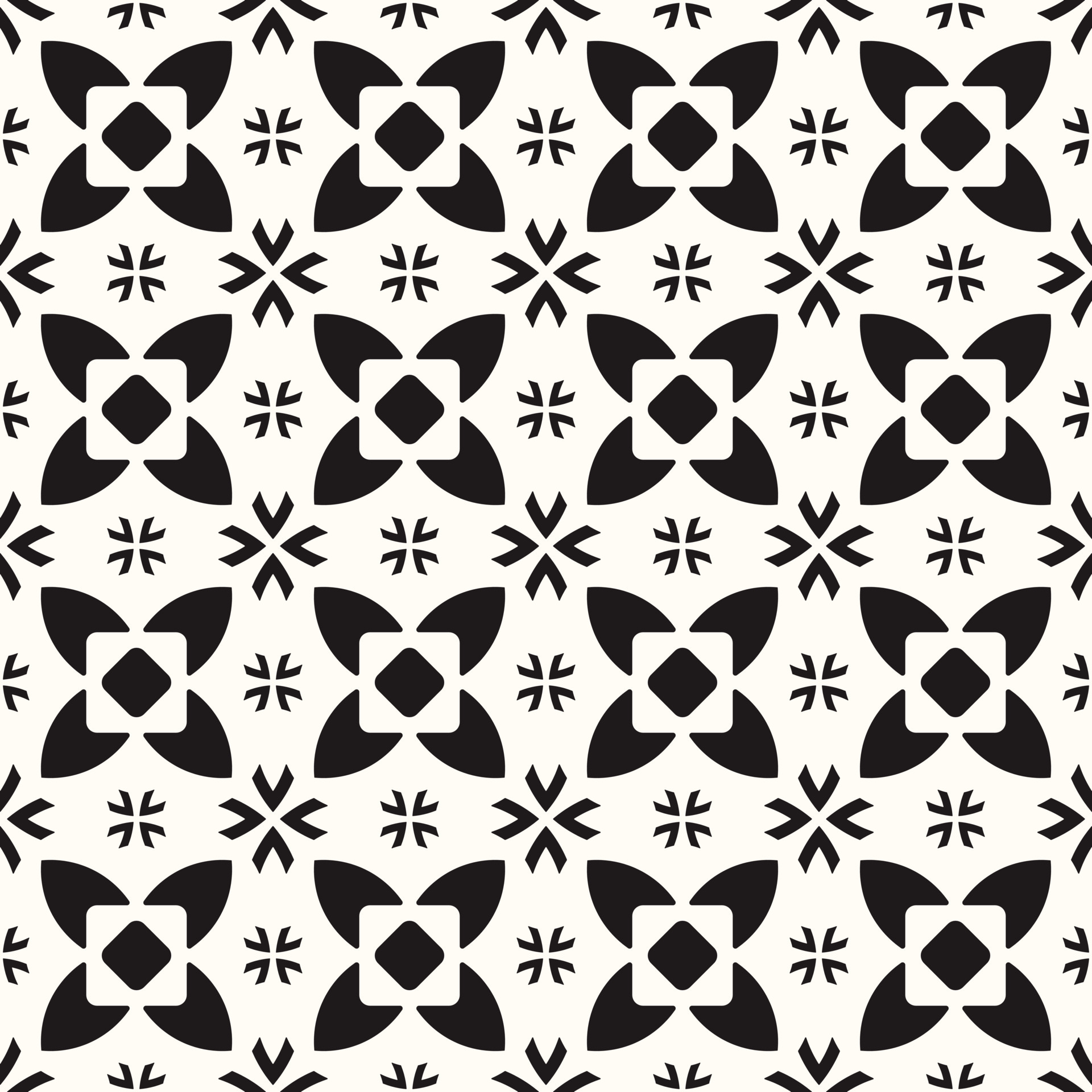 Vector Geometric Abstract Seamless Monochrome Pattern Texture Background 9649960 Vector Art At