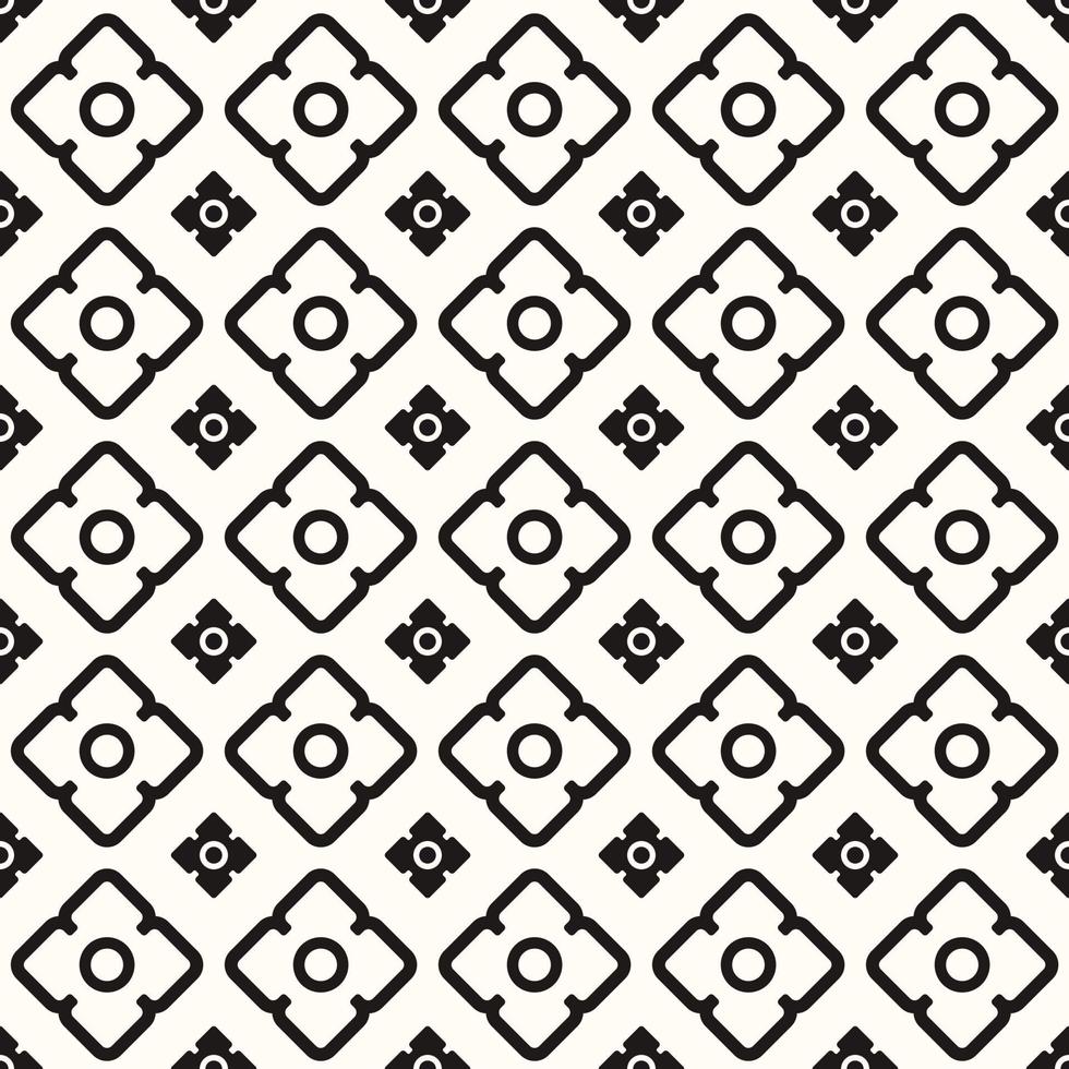 Vector Geometric Abstract Seamless Monochrome Pattern Texture Background 9649977 Vector Art At