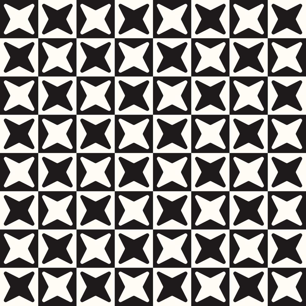 Vector Geometric Seamless Monochrome Pattern 9649981 Vector Art At Vecteezy