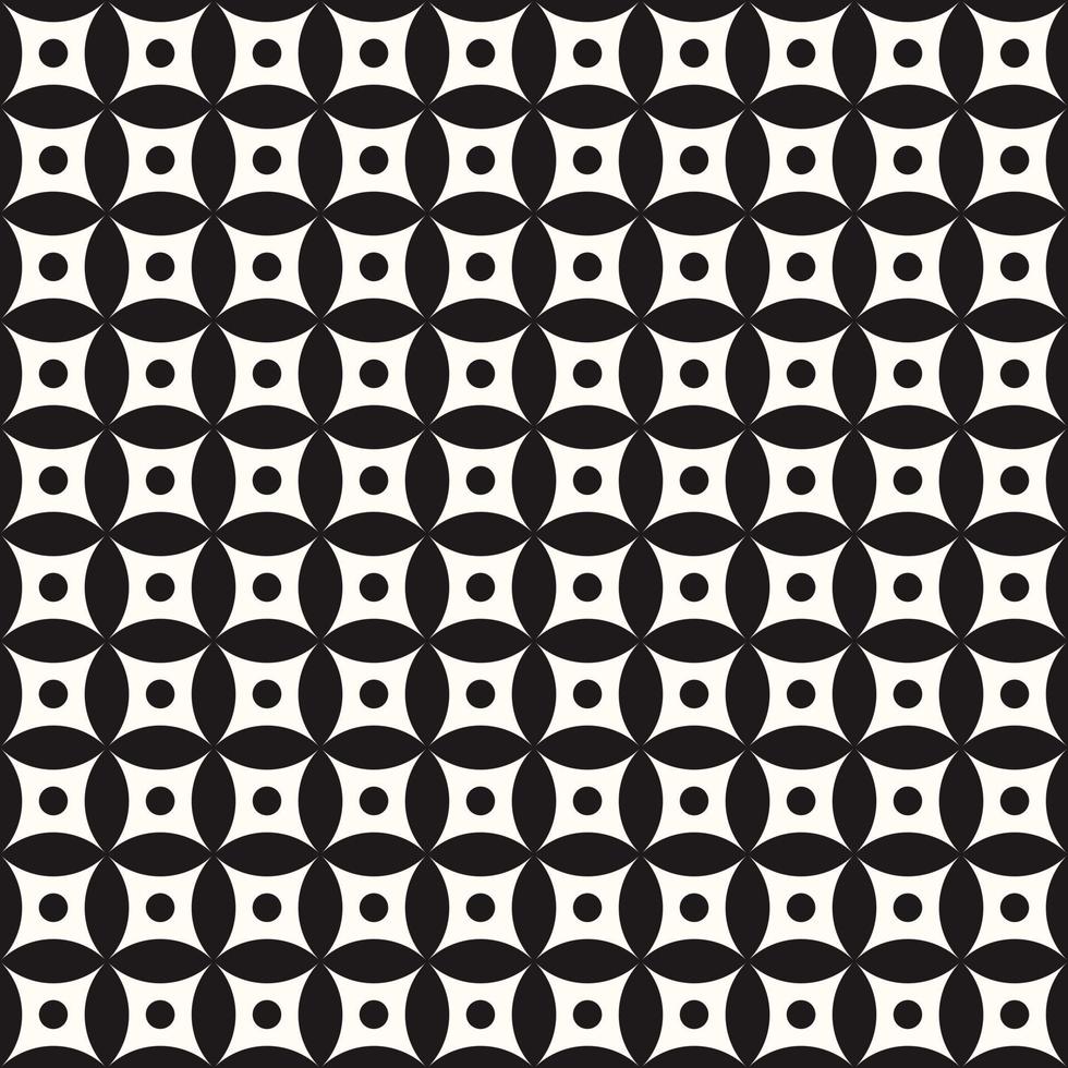 Vector Geometric Seamless Monochrome Pattern 9649990 Vector Art At Vecteezy