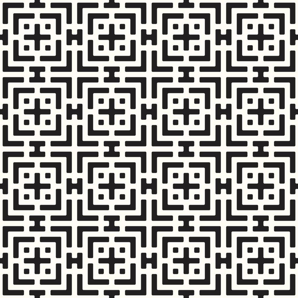 Vector Geometric Seamless Monochrome Pattern 9650007 Vector Art At Vecteezy