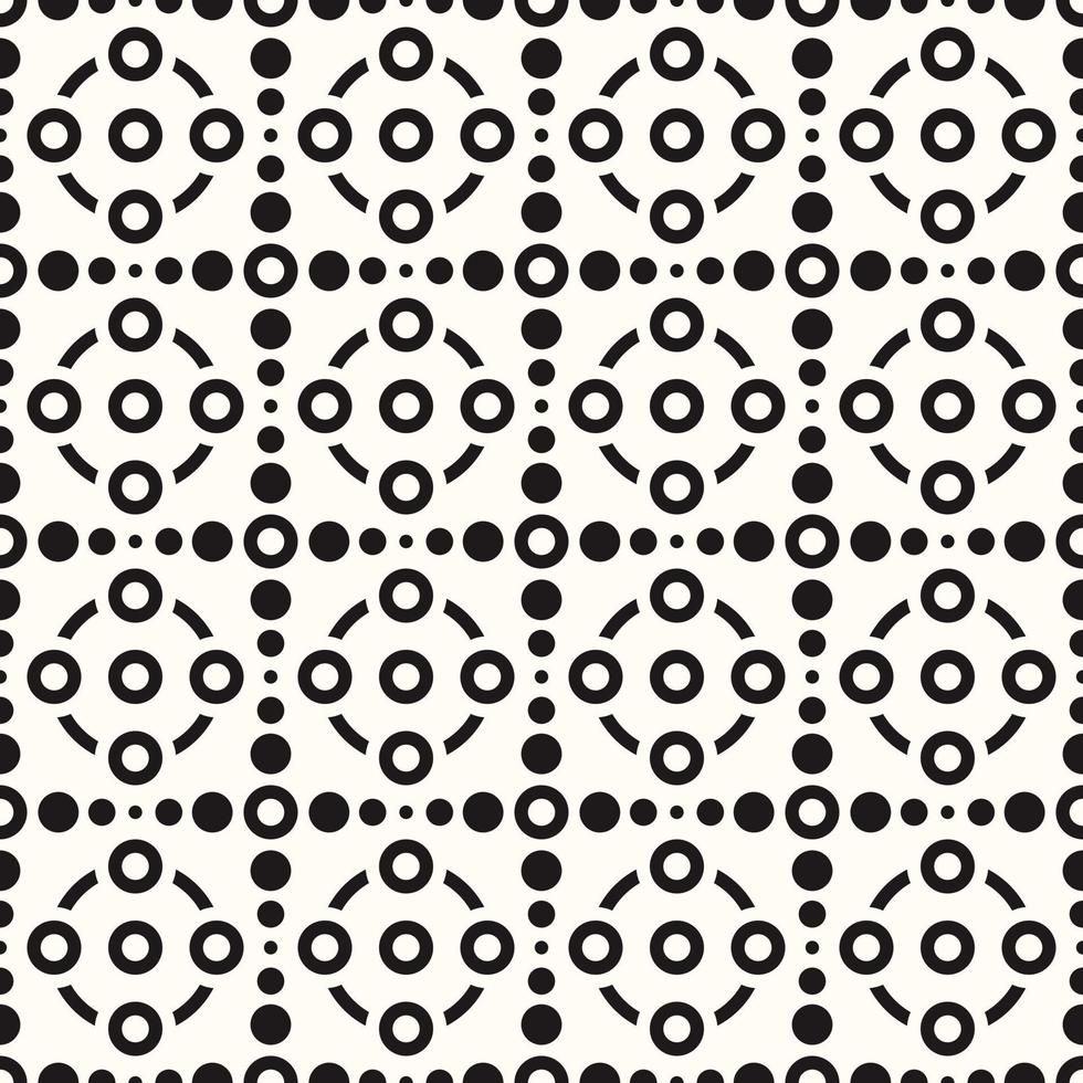 Vector Geometric Abstract Seamless Monochrome Pattern Texture