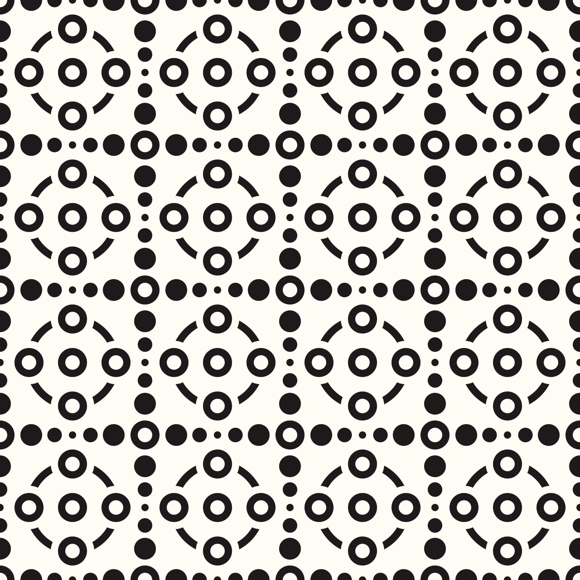 Vector Geometric Abstract Seamless Monochrome Pattern Texture Background 9650027 Vector Art At