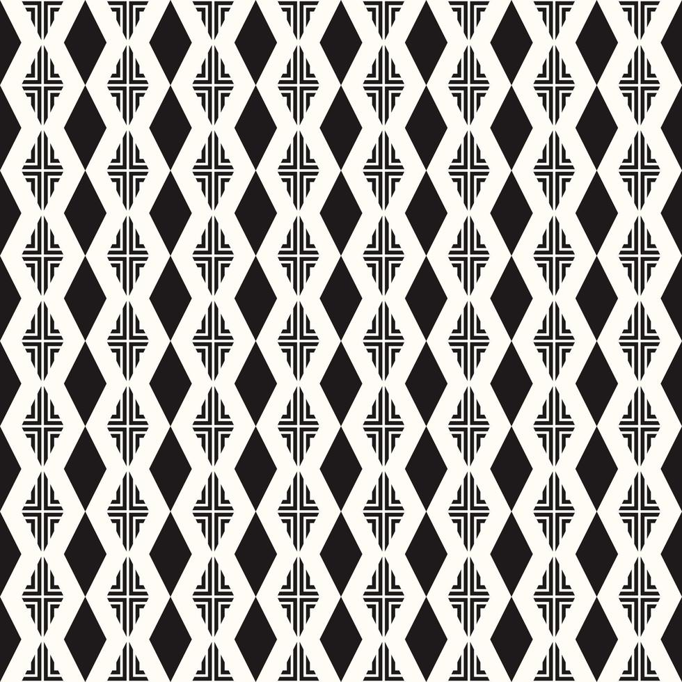 Vector Geometric Abstract Seamless Monochrome Pattern Texture Background 9650058 Vector Art At