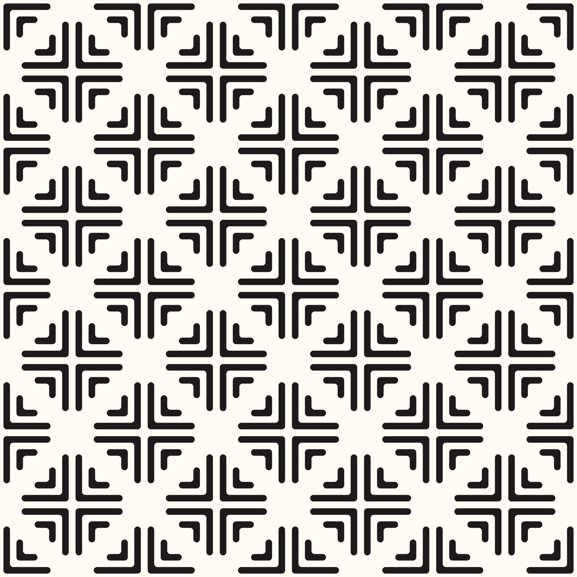 Vector Geometric Abstract Seamless Monochrome Pattern Texture