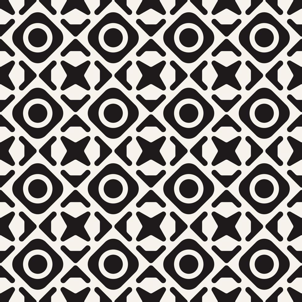 Vector Geometric Seamless Monochrome Pattern 9650091 Vector Art At Vecteezy