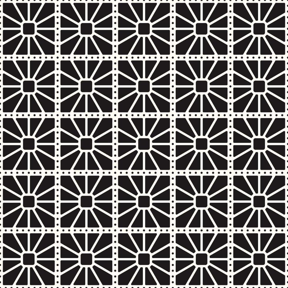 Vector Geometric Seamless Monochrome Pattern 9650095 Vector Art At Vecteezy