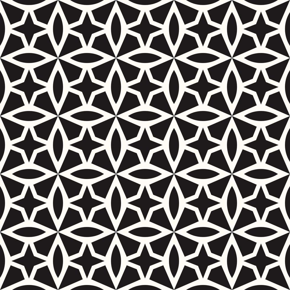 Vector Geometric Abstract Seamless Monochrome Pattern Texture