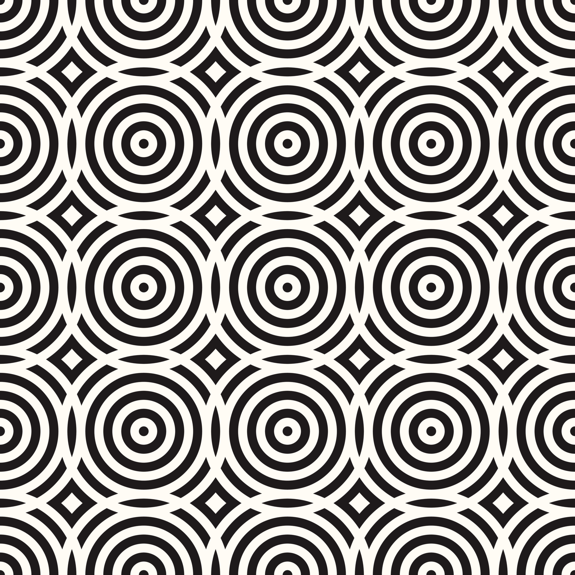 Vector Geometric Abstract Seamless Monochrome Pattern Texture