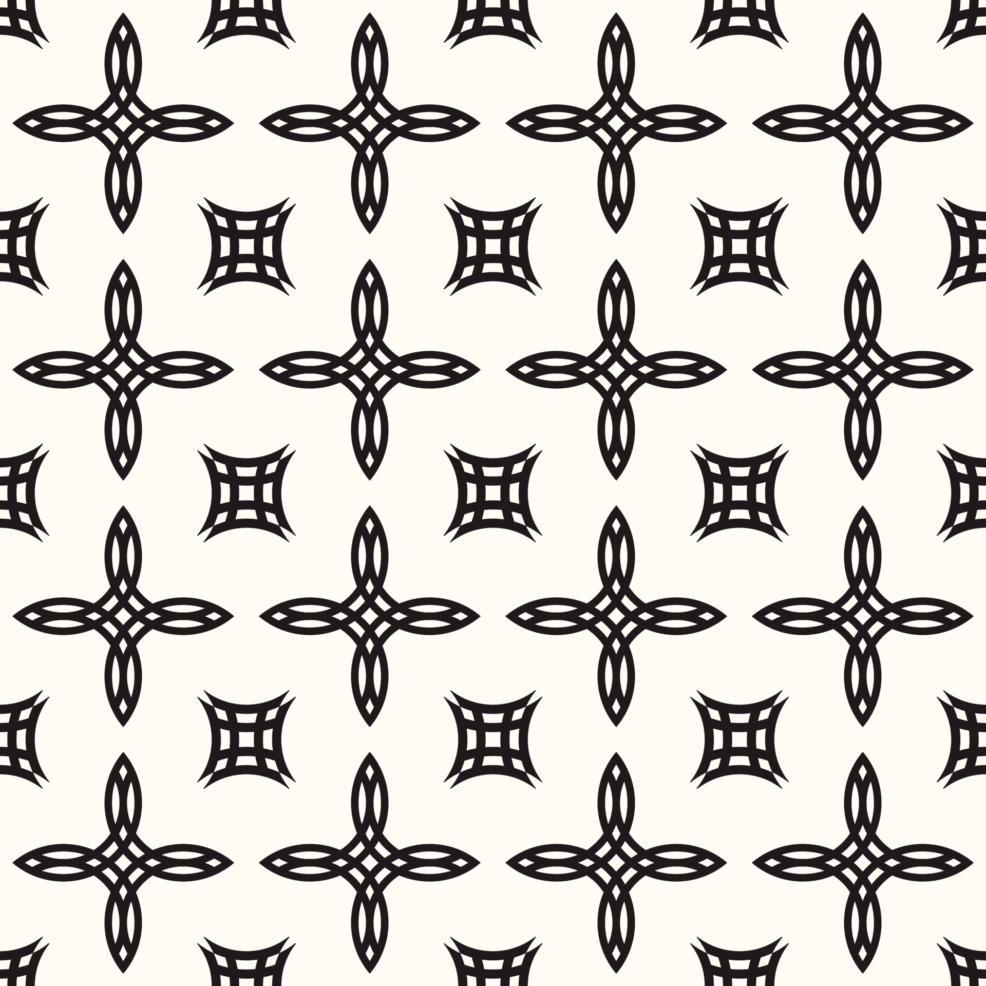 Vector Geometric Abstract Seamless Monochrome Pattern Texture Background 9650136 Vector Art At