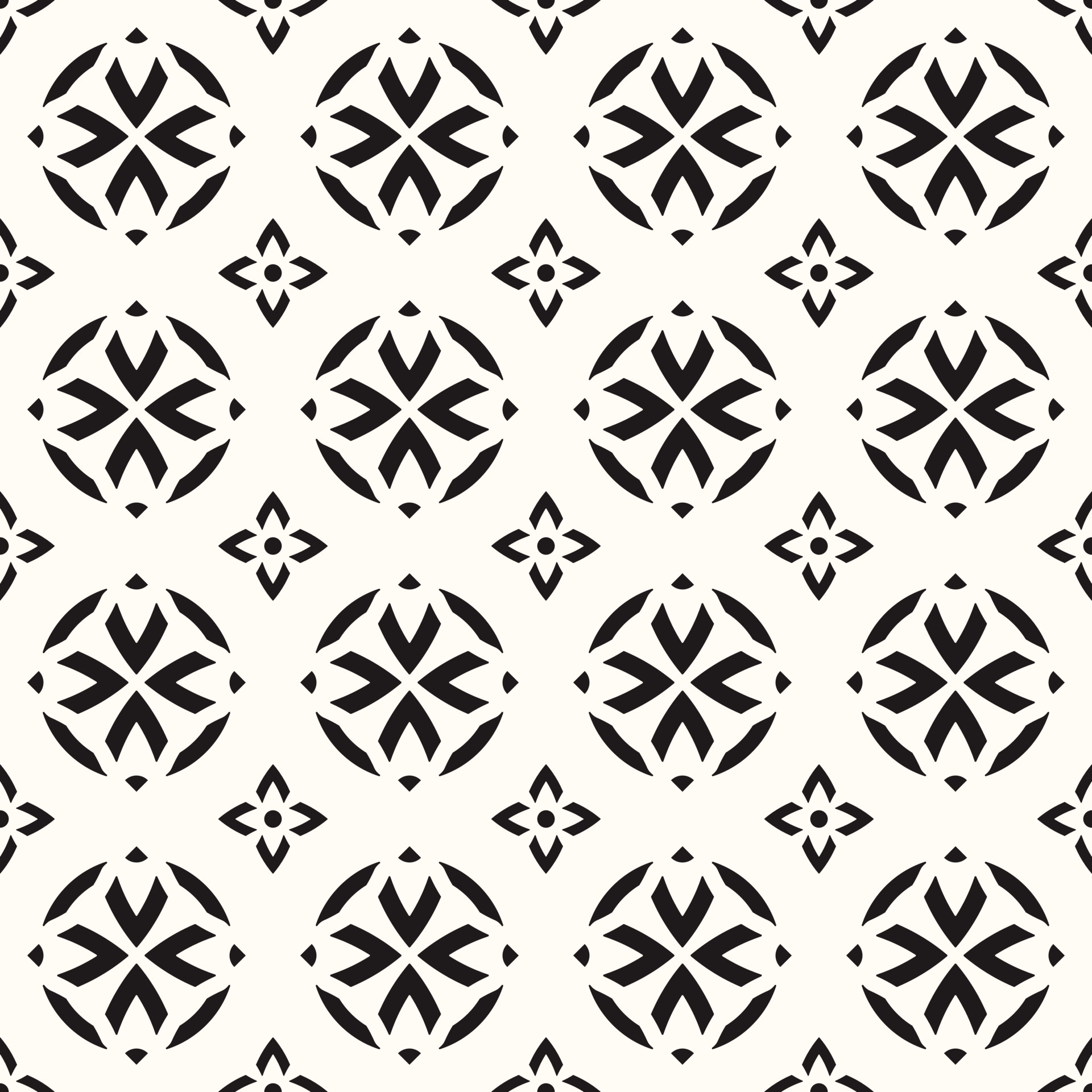 Vector Geometric Abstract Seamless Monochrome Pattern Texture Background 9650138 Vector Art At