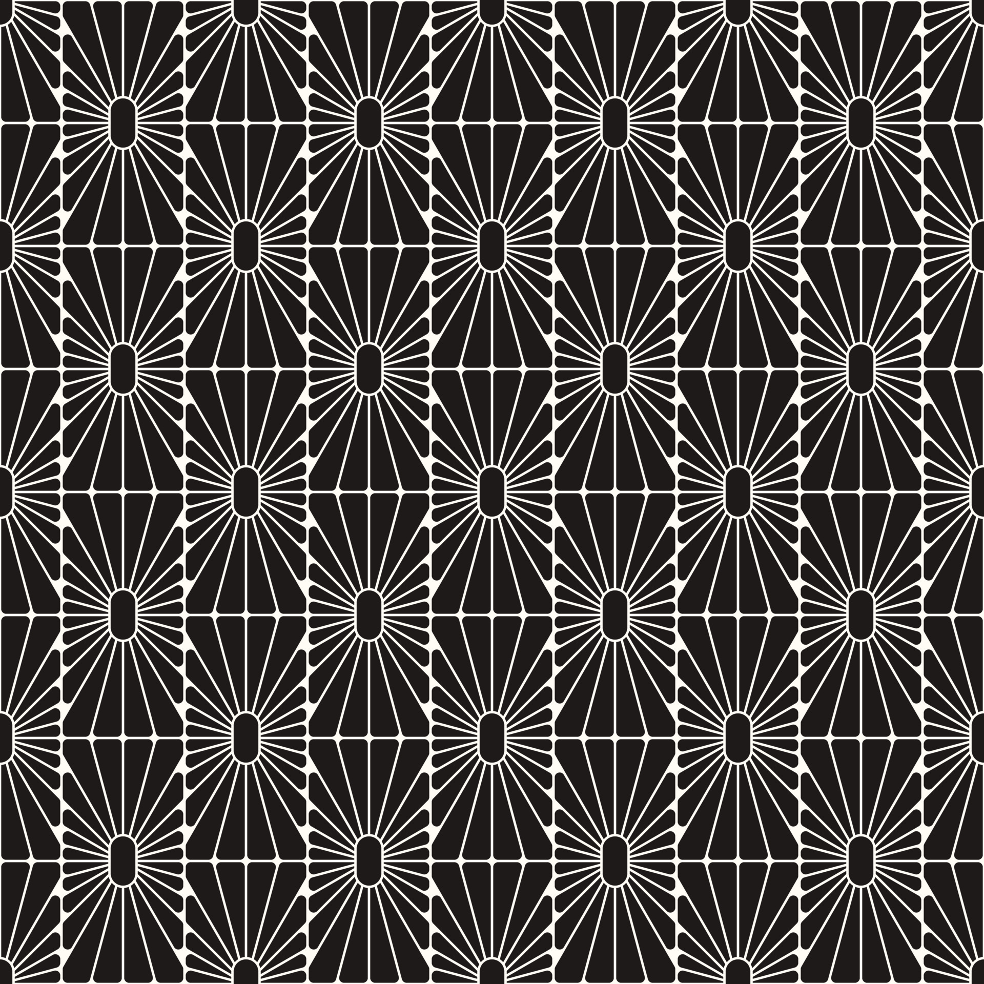 Vector Geometric Abstract Seamless Monochrome Pattern Texture
