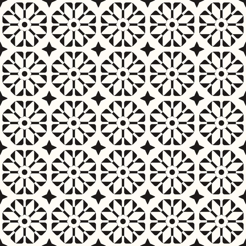 Vector Geometric Abstract Seamless Monochrome Pattern Texture Background 9650176 Vector Art At