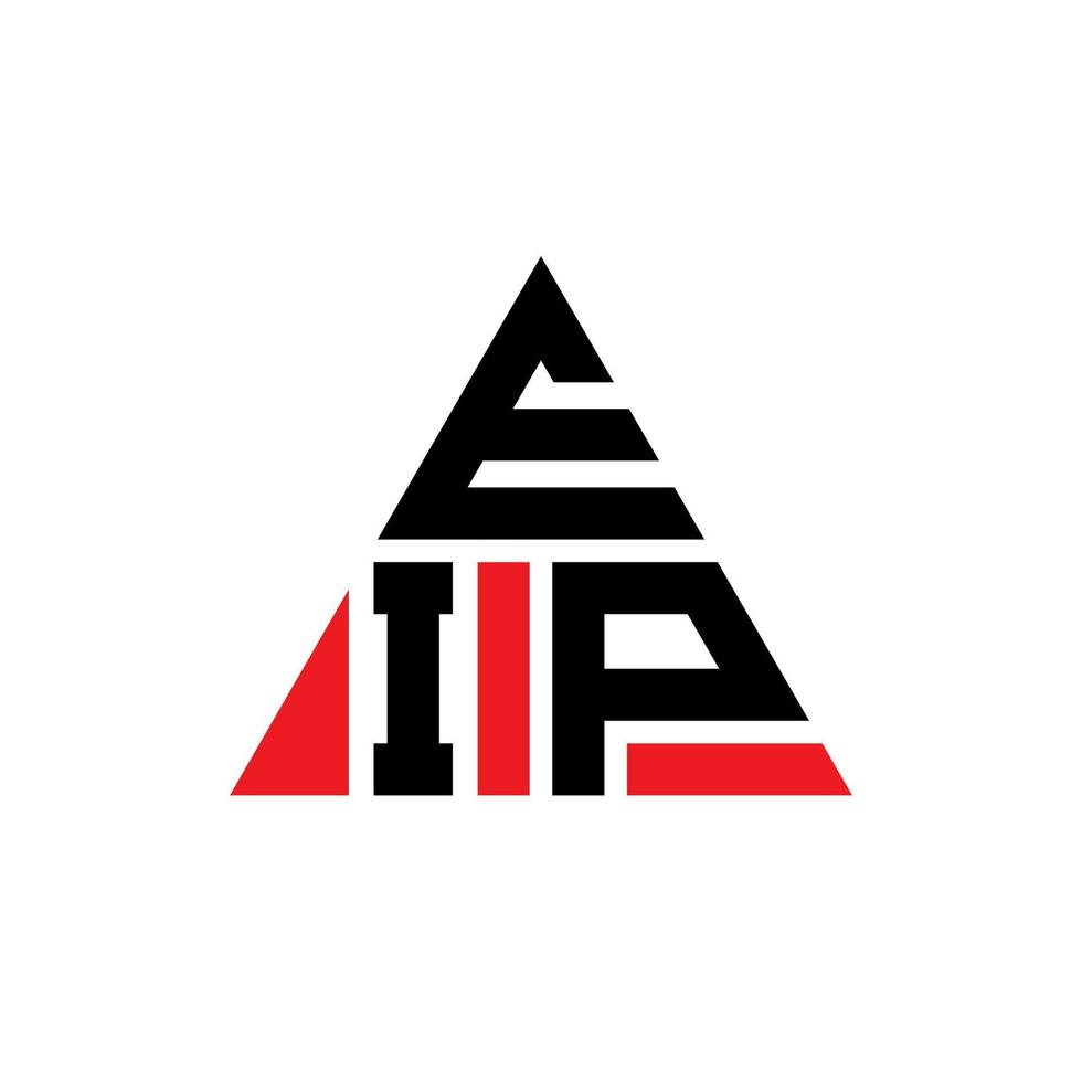 Eip Triangle Letter Logo Design With Triangle Shape Eip Triangle Logo