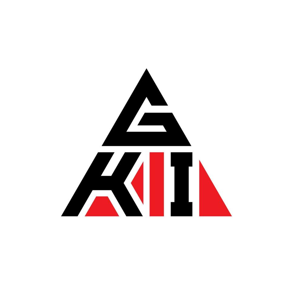 Gki Triangle Letter Logo Design With Triangle Shape Gki Triangle Logo Design Monogram Gki