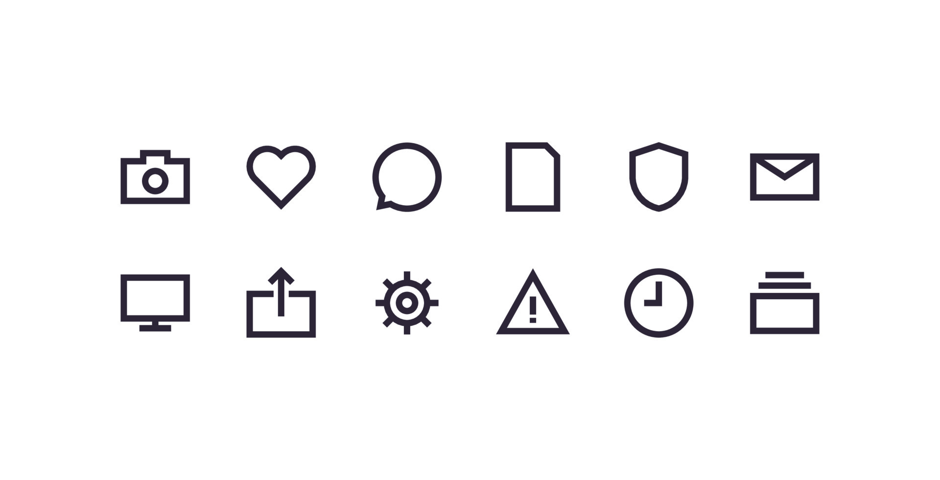 Mobile User Interface Navigation And Simple App Icons Flat Vector Illustration 9655039 Vector