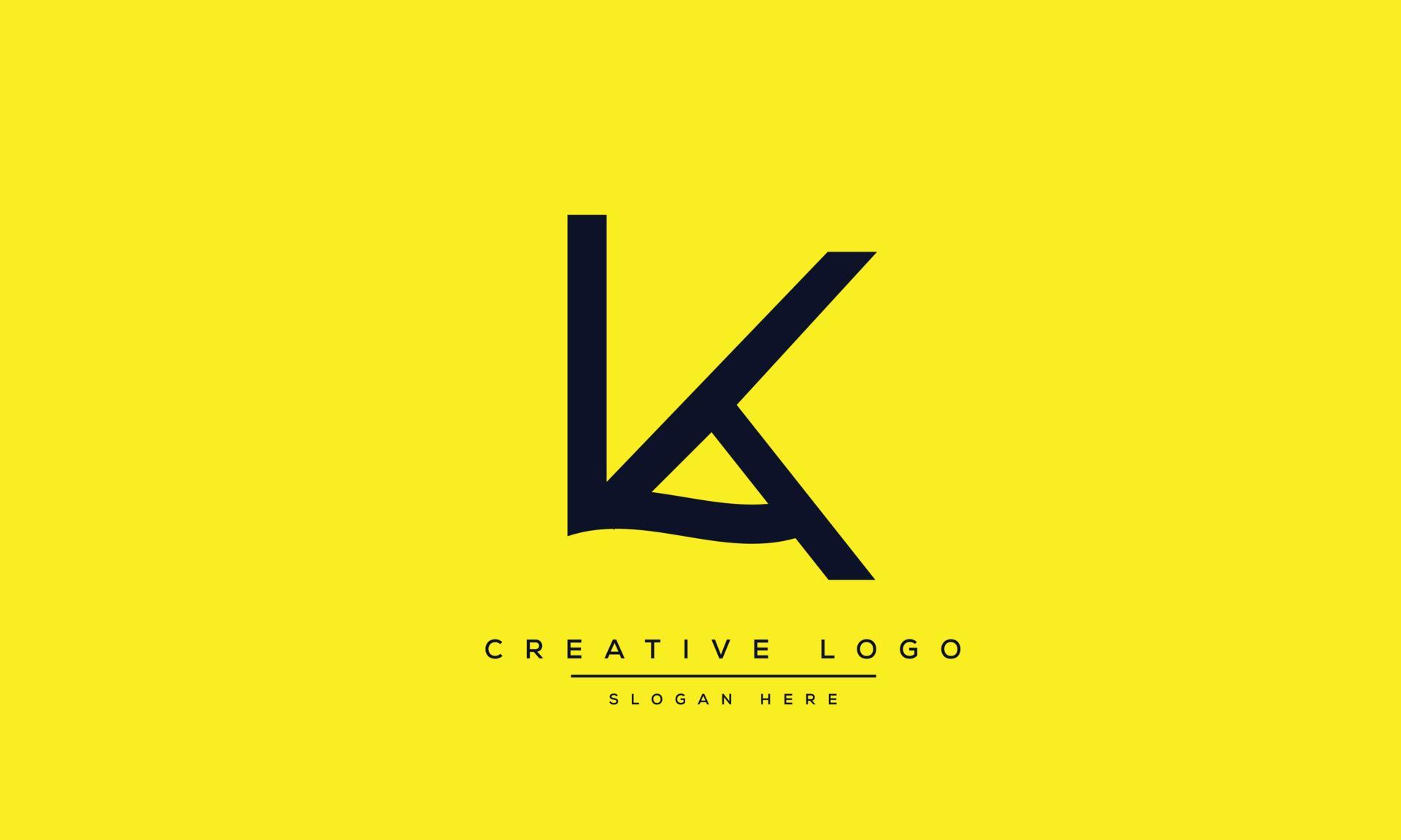 Alfabeto Letras Iniciales Monograma Logo Lk Kl L Y K 9655419 Vector