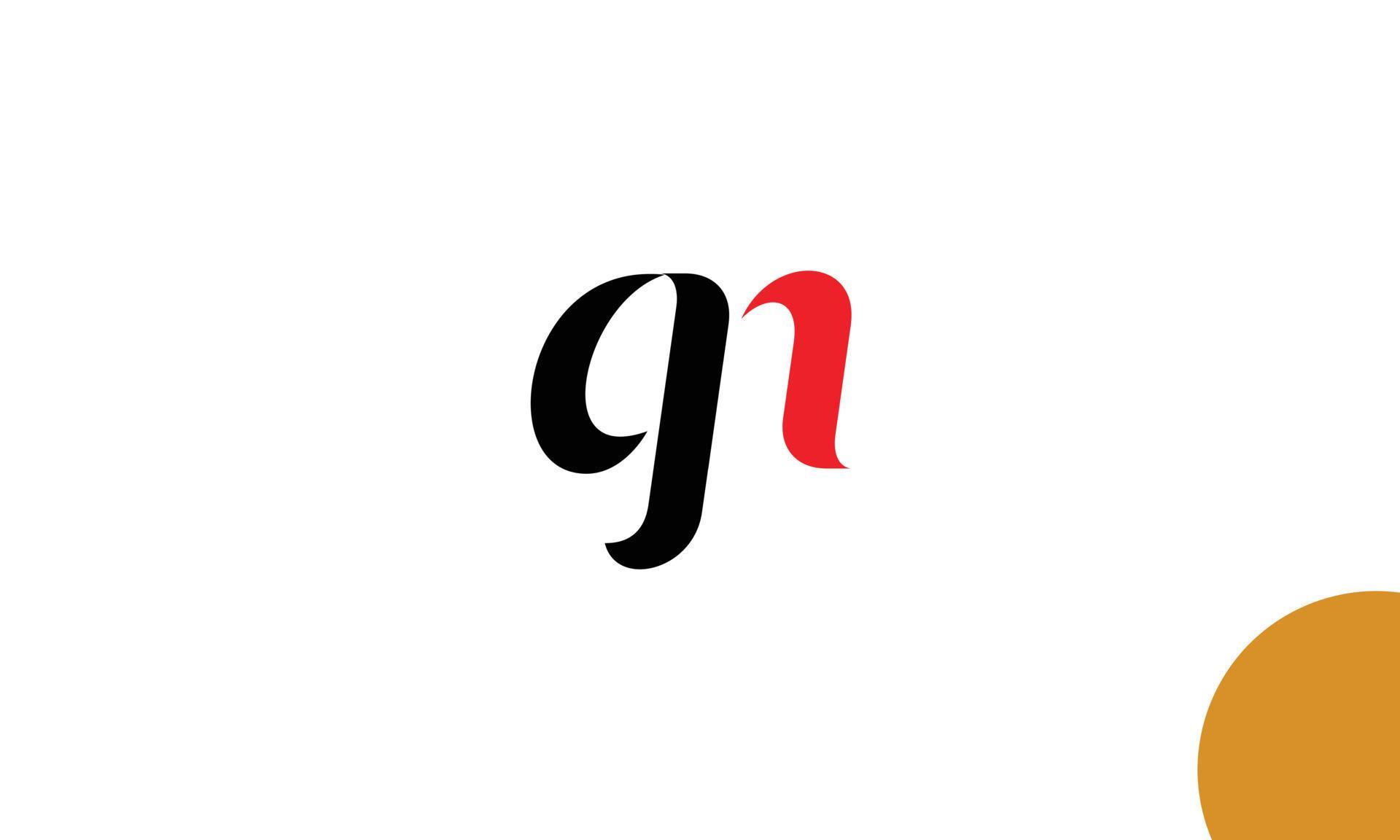 Alphabet letters Initials Monogram logo GN, NG, G and N 9655437 Vector ...