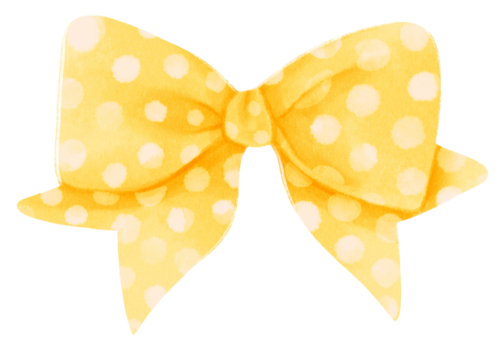 Polka Dot Hair Bow Clip Art