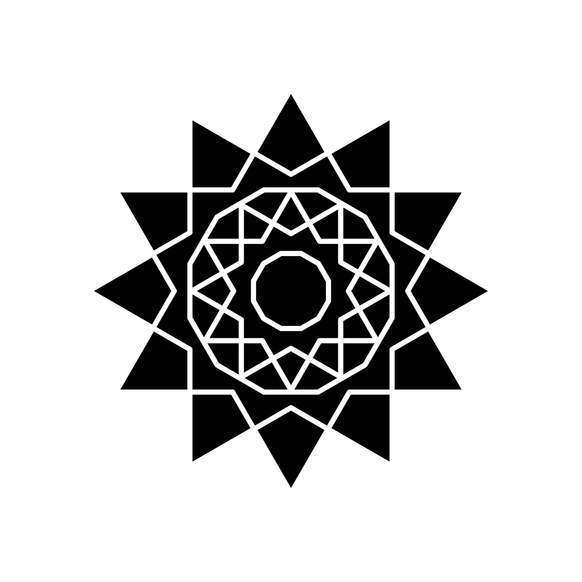 Circle Pattern Abstract Geometric Design Elements Glyph Style Design Simple Design Editable