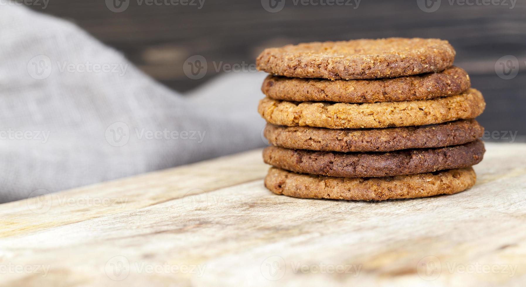 Real Round oatmeal cookies 9661362 Stock Photo at Vecteezy