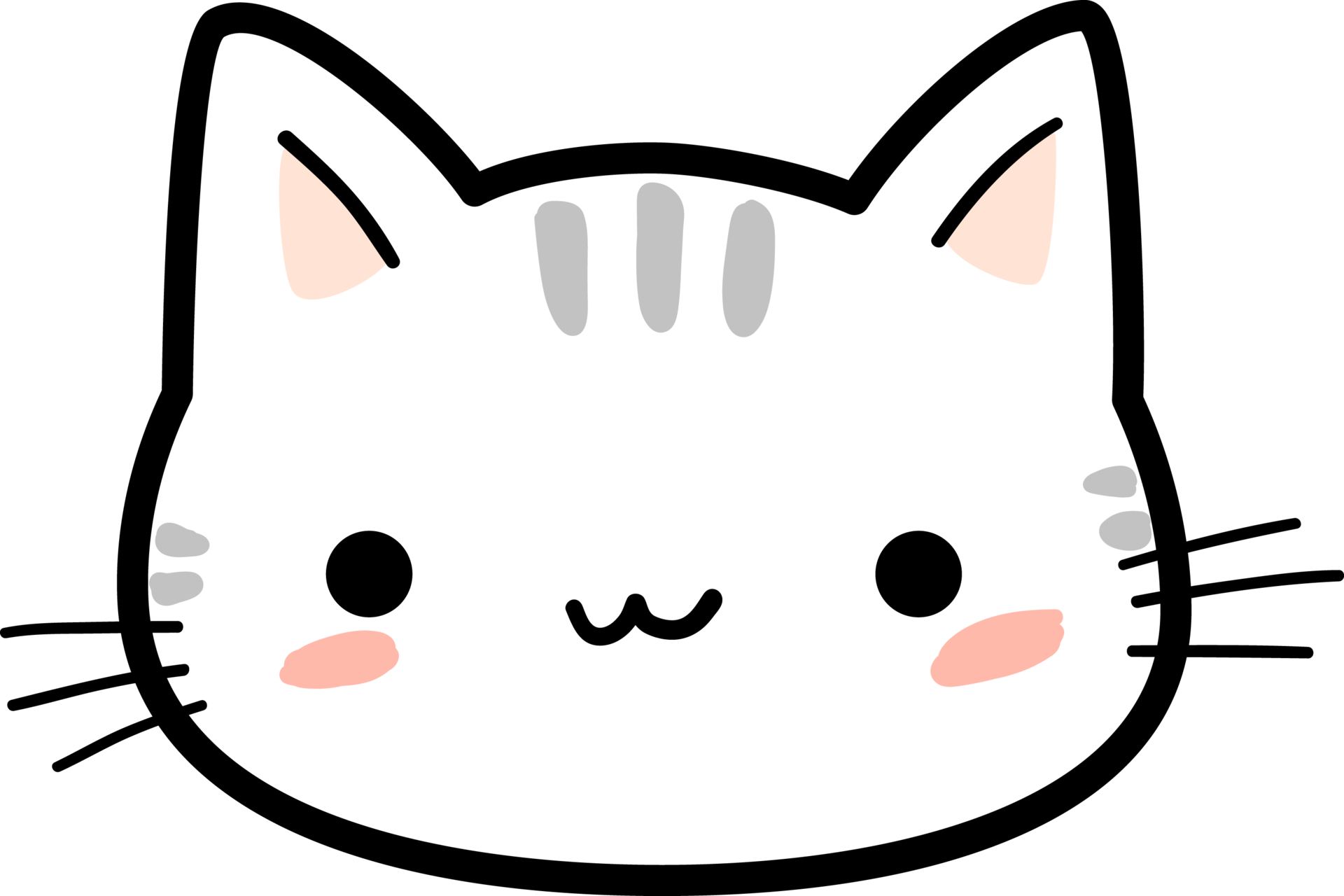 Cute Kitty Cat Head Cartoon Element 9665311 PNG Cute Kitty Cat Head Cartoon Element 9665311 PNG